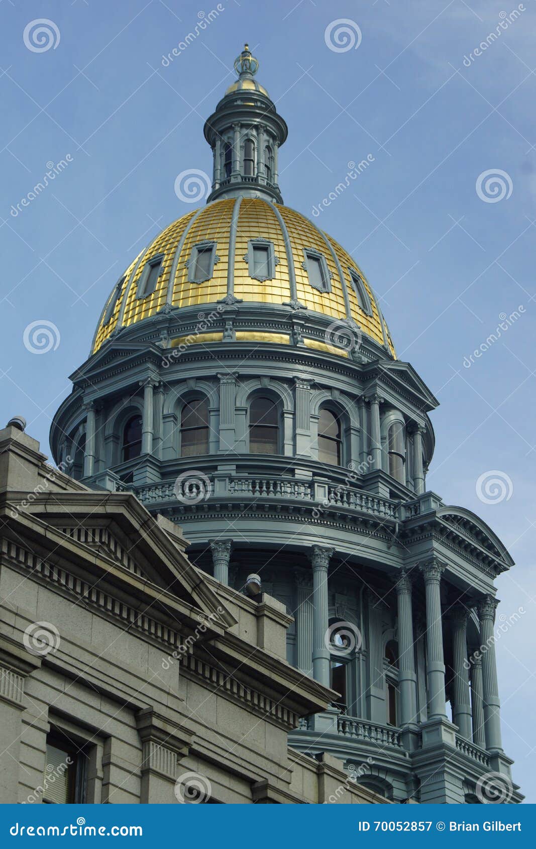 Colorado State Capitol Building in Denver Stock Image - Image of ionic ...