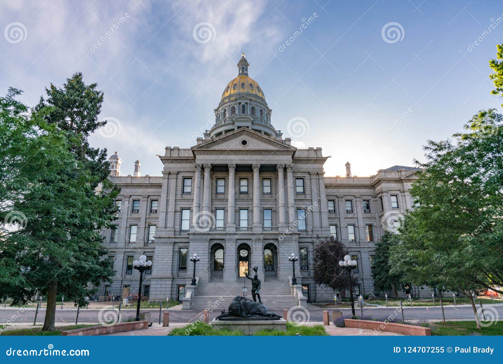 Colorado State Capitol stock image. Image of city, government - 124707255