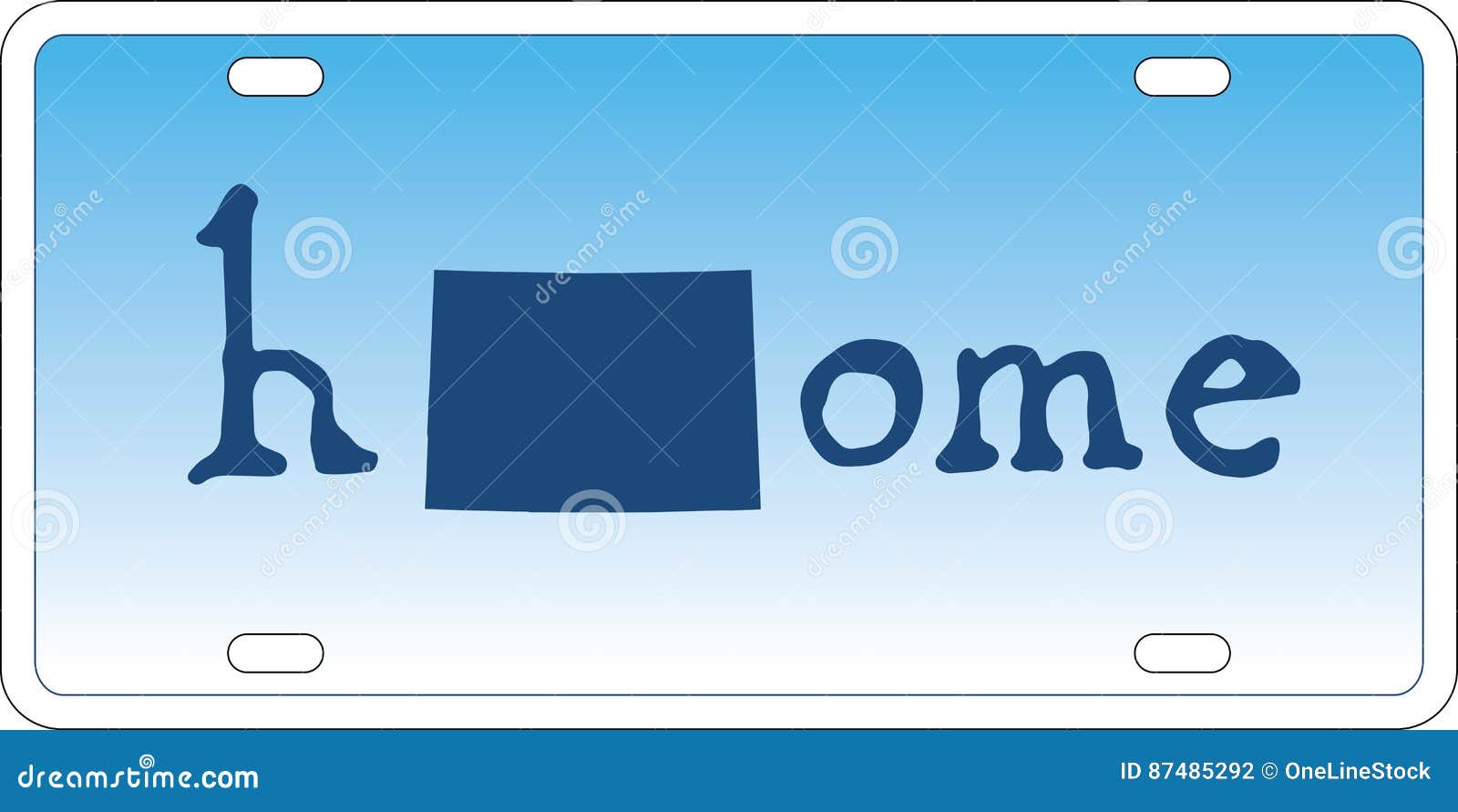 Colorado State License Plate Vector Stock Vector - Illustration of ...
