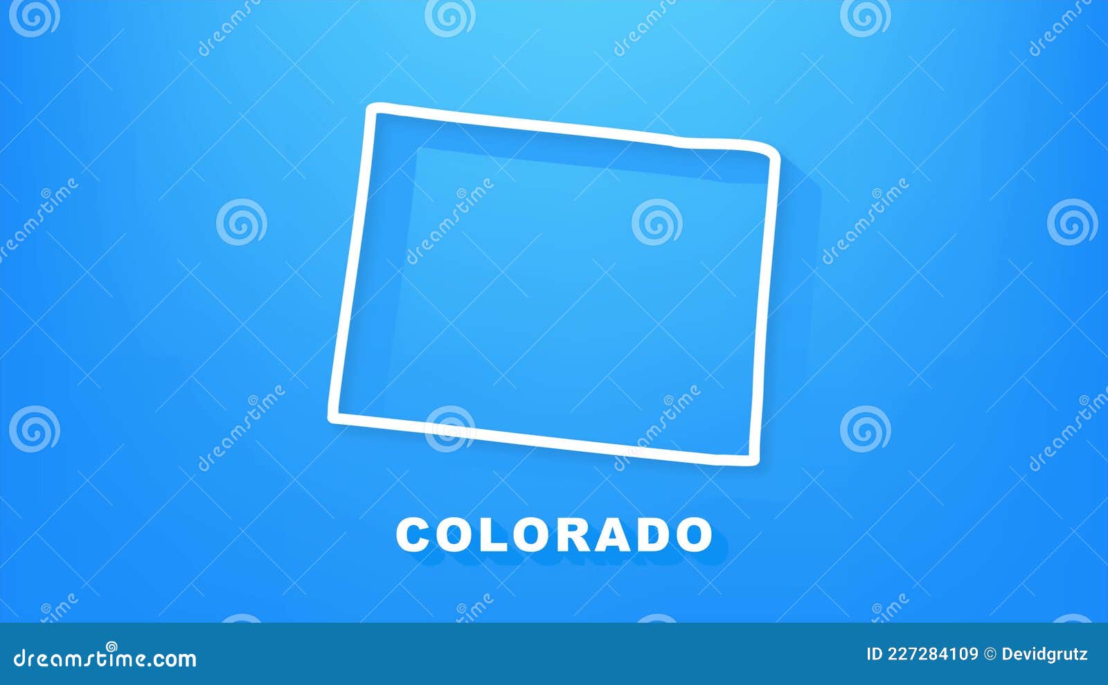 Colorado State Map Outline Animation. Motion Graphics. Stock Video ...