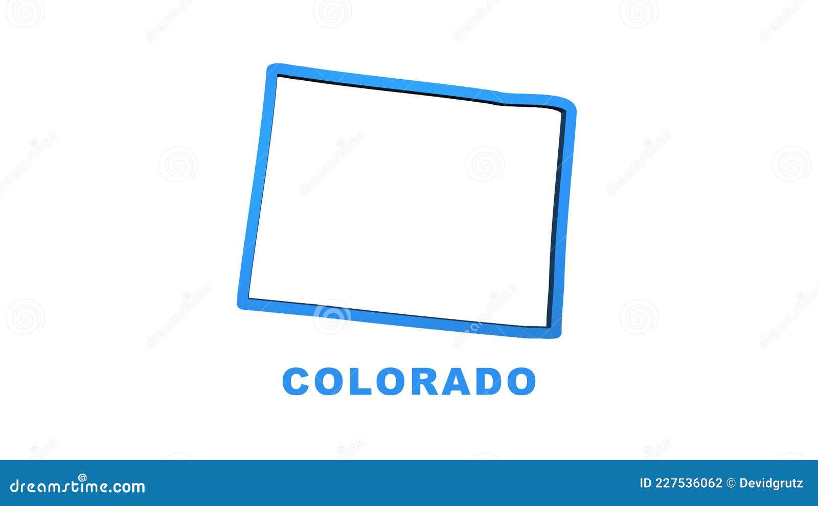 Colorado State Map Outline Animation. Motion Graphics. Stock Footage ...