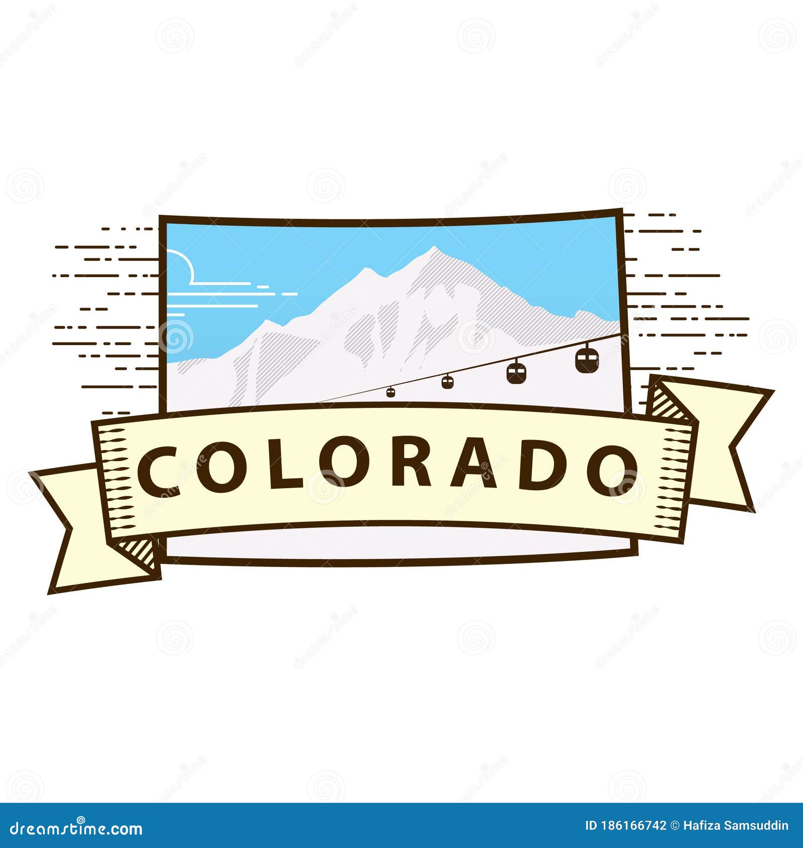 Colorado State Map. Vector Illustration Decorative Design Stock Vector ...