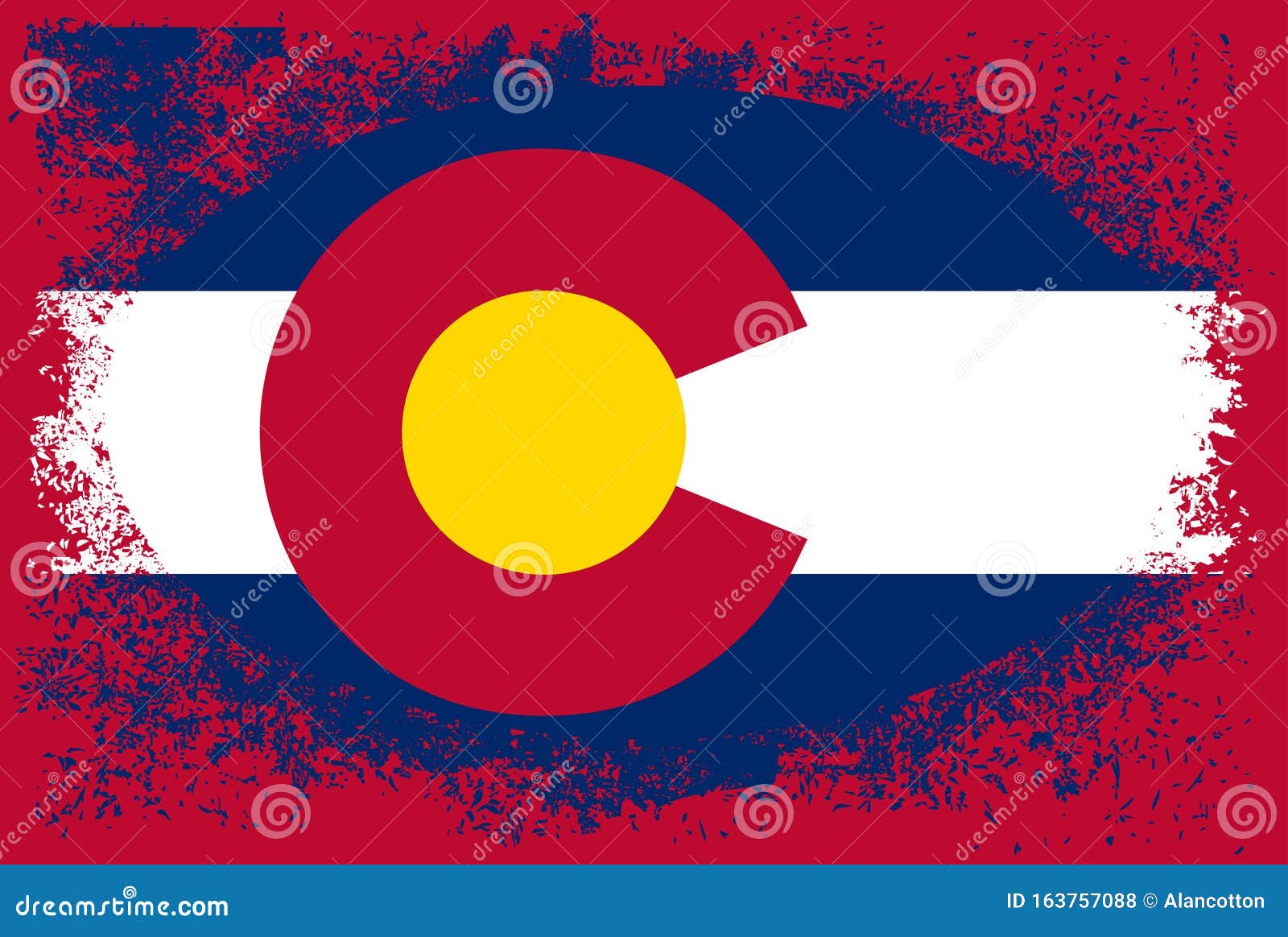 Colorado State Oval Grunge stock vector. Illustration of america ...