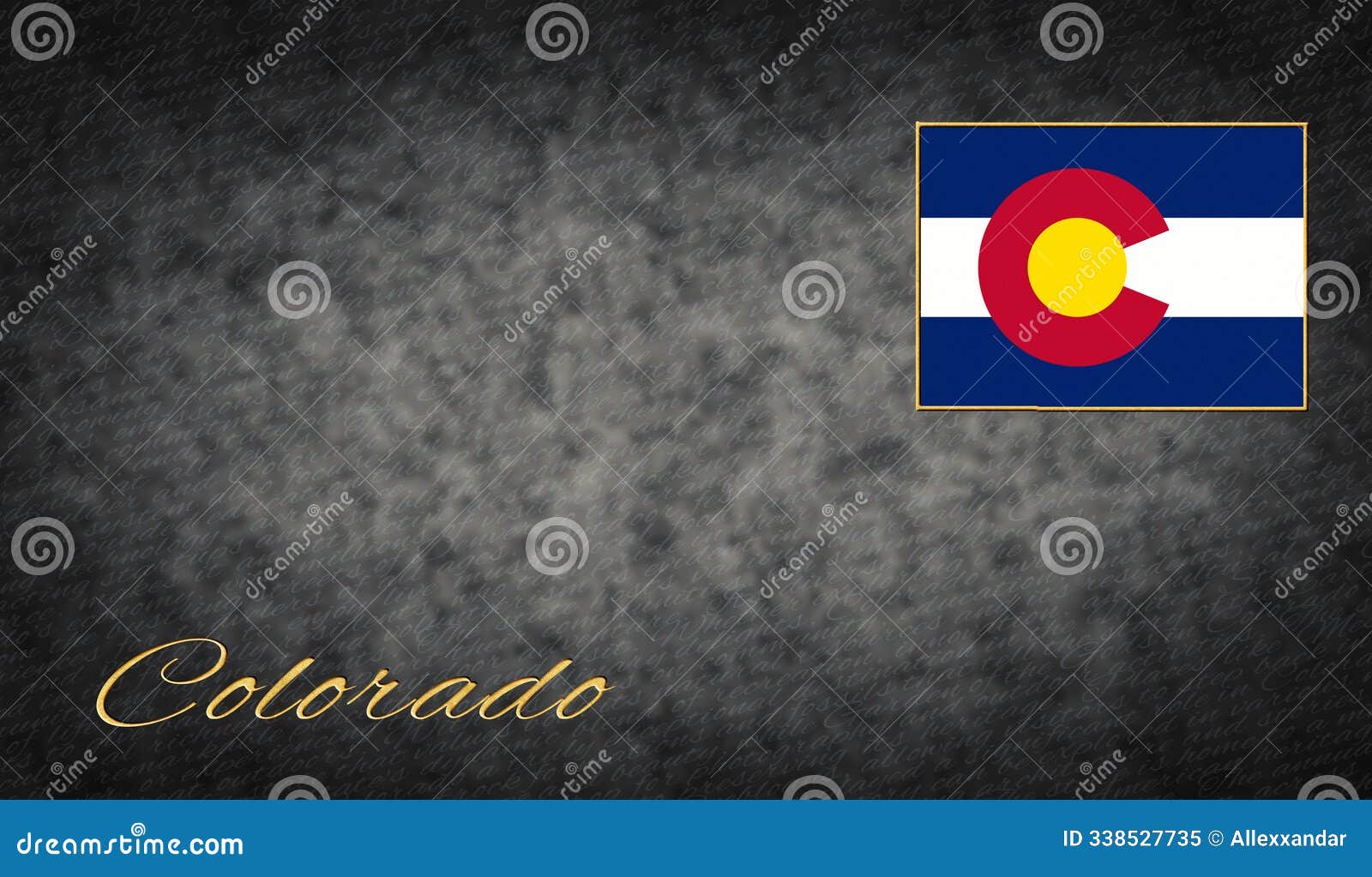 Colorado Symbols, Map of Colorado Stock Image - Image of history ...