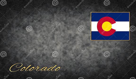 Colorado Symbols, Map of Colorado Stock Image - Image of history ...