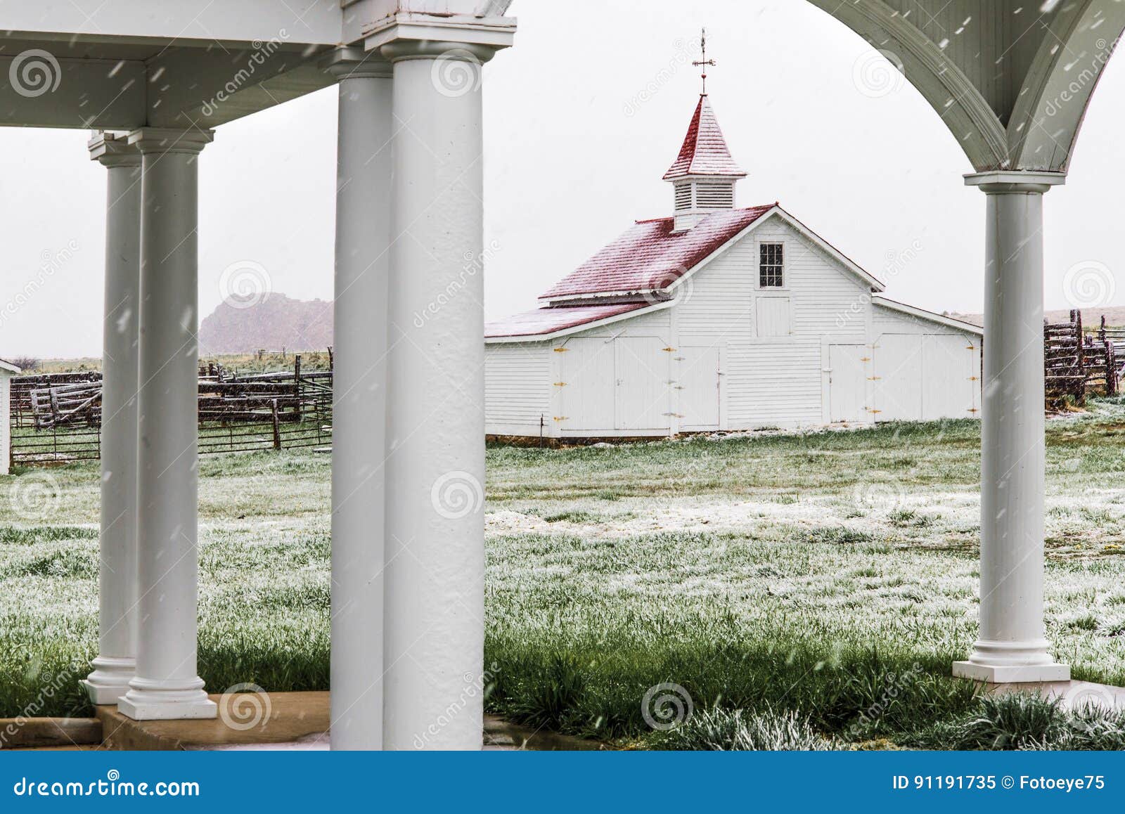 Colorado Van Westcliffe Van De Beckwithboerderij Stock Afbeelding ...