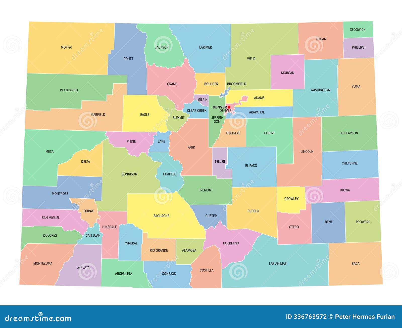 Colorado Counties Map And Congressional Districts Since 2023 Map ...