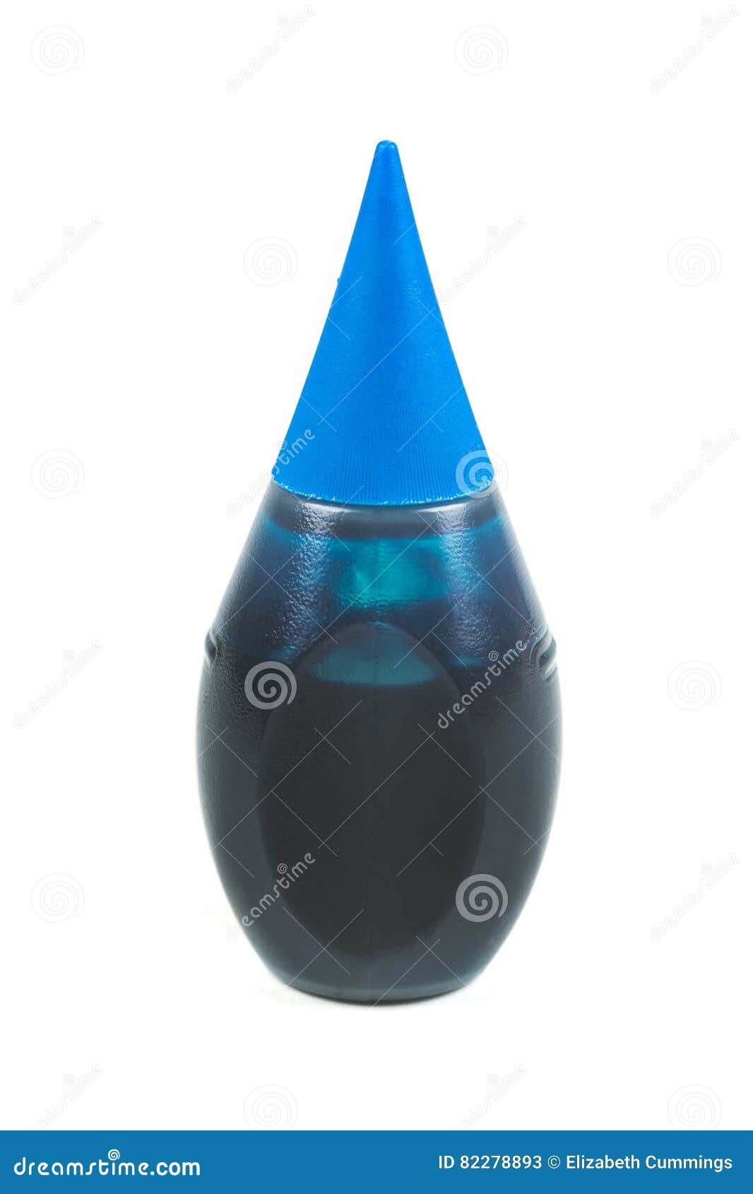 Colorante alimentario azul imagen de archivo. Imagen de casquillo ...