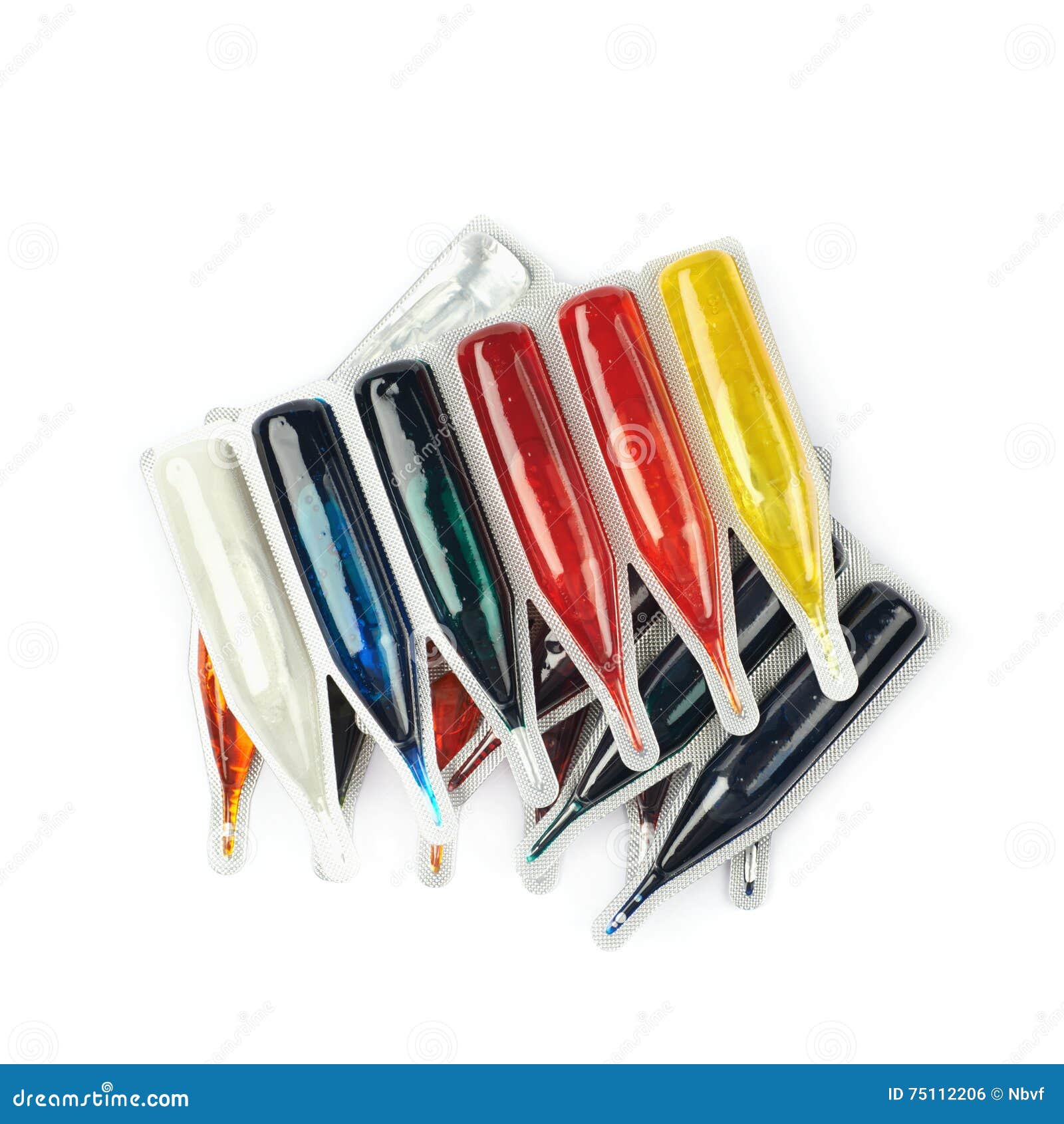 Coloration De Colorant Alimentaire Dans Une Capsule Photo stock - Image ...