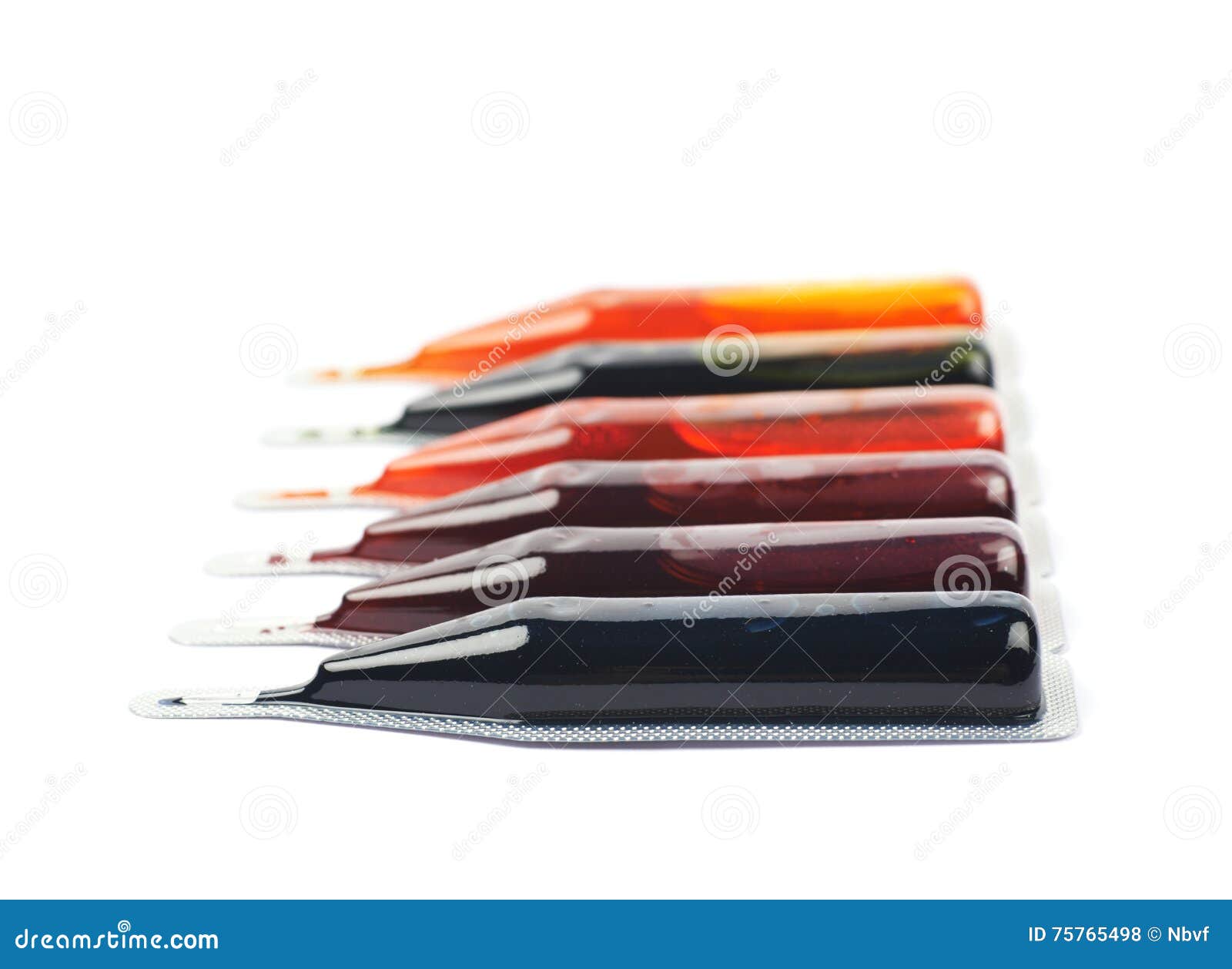 Coloration De Colorant Alimentaire Dans Une Capsule Photo stock - Image ...