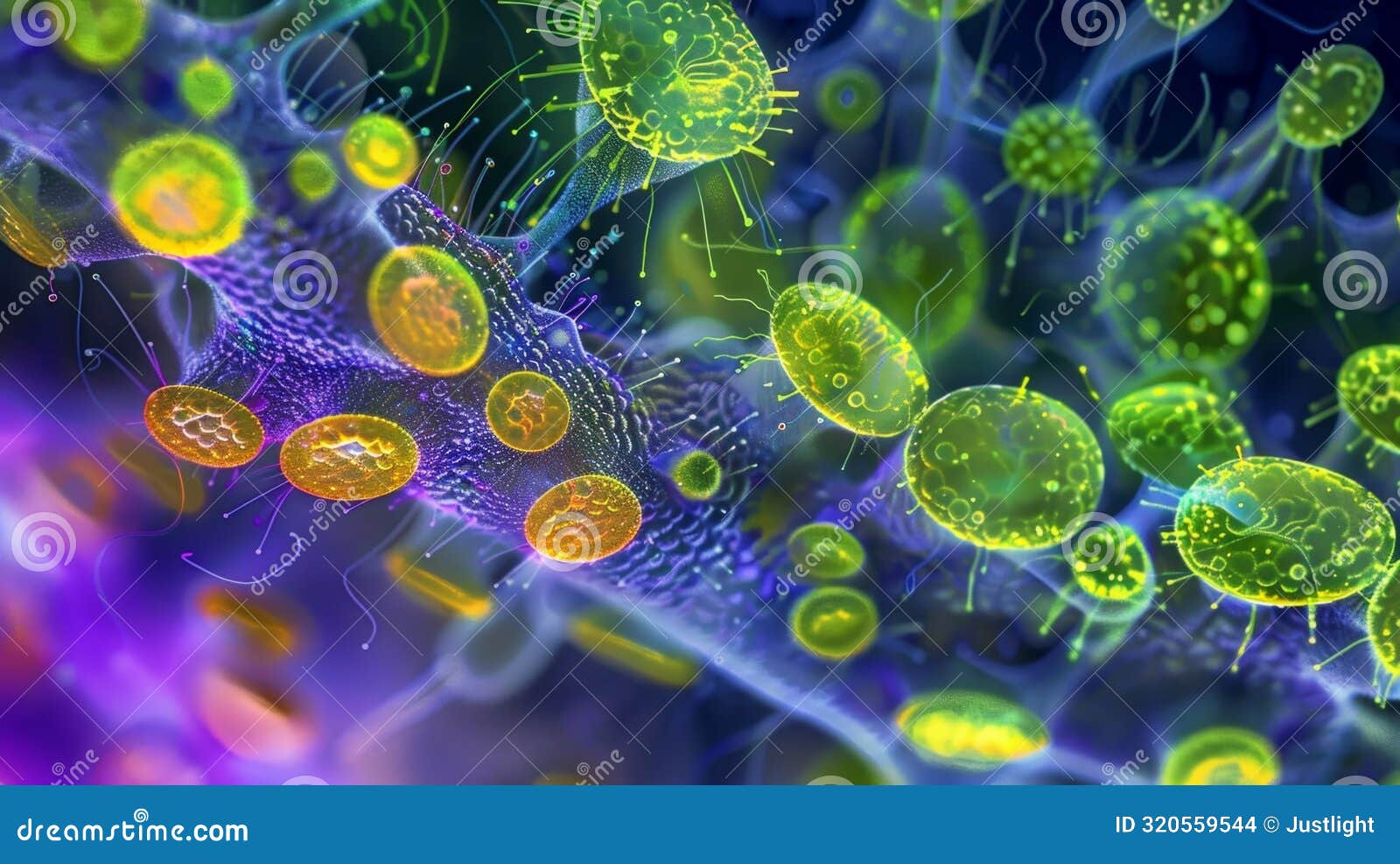 Colorcoded Image Showing the Transport of Small Molecules through ...
