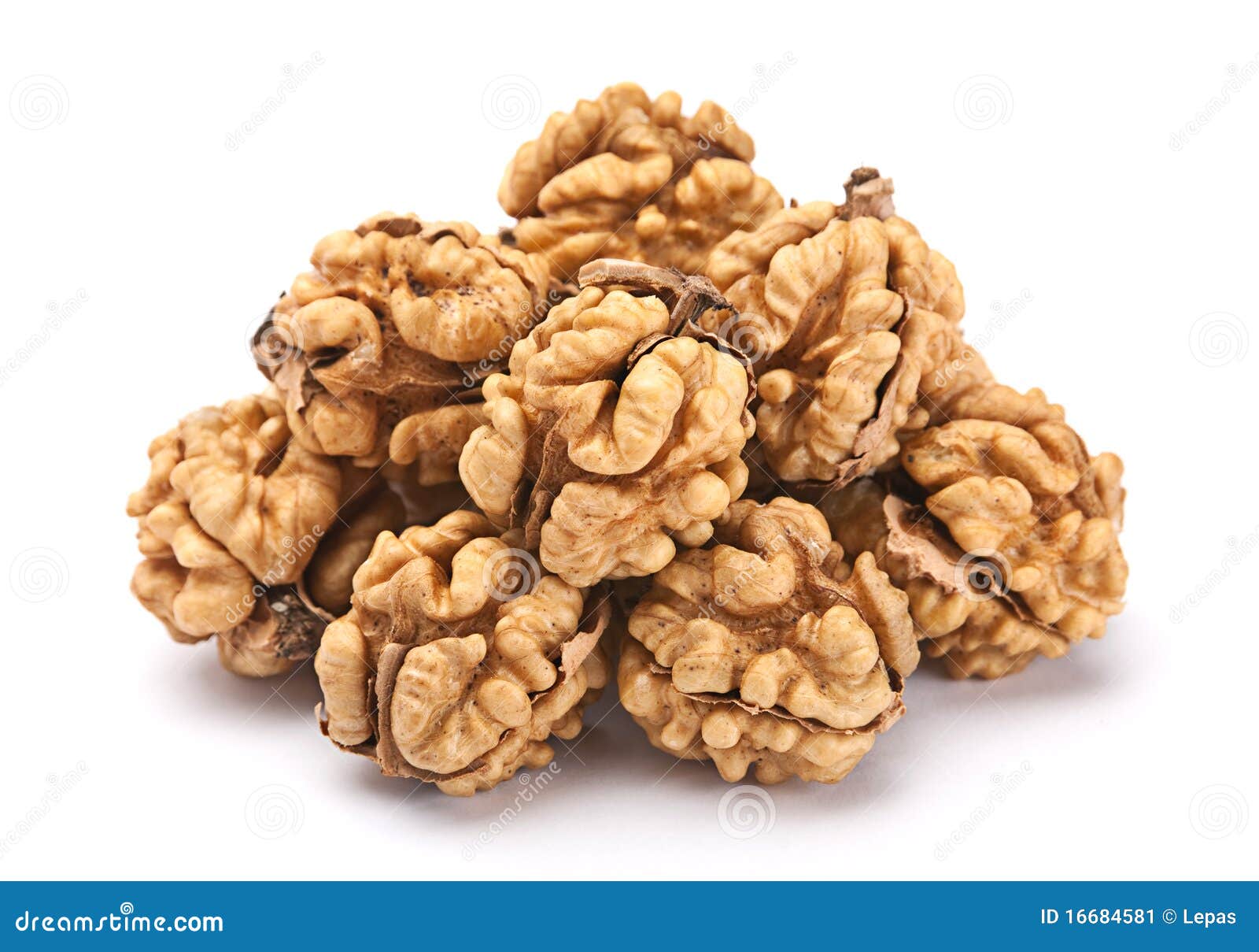 Colore marrone della noce immagine stock. Immagine di bianco - 16684581