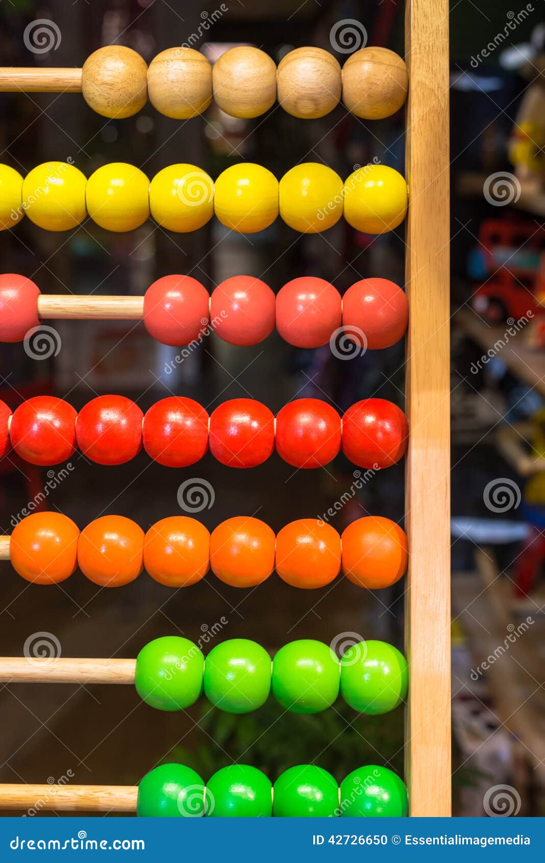 Colored Abacus stock photo. Image of date, bygone, multicolor - 42726650