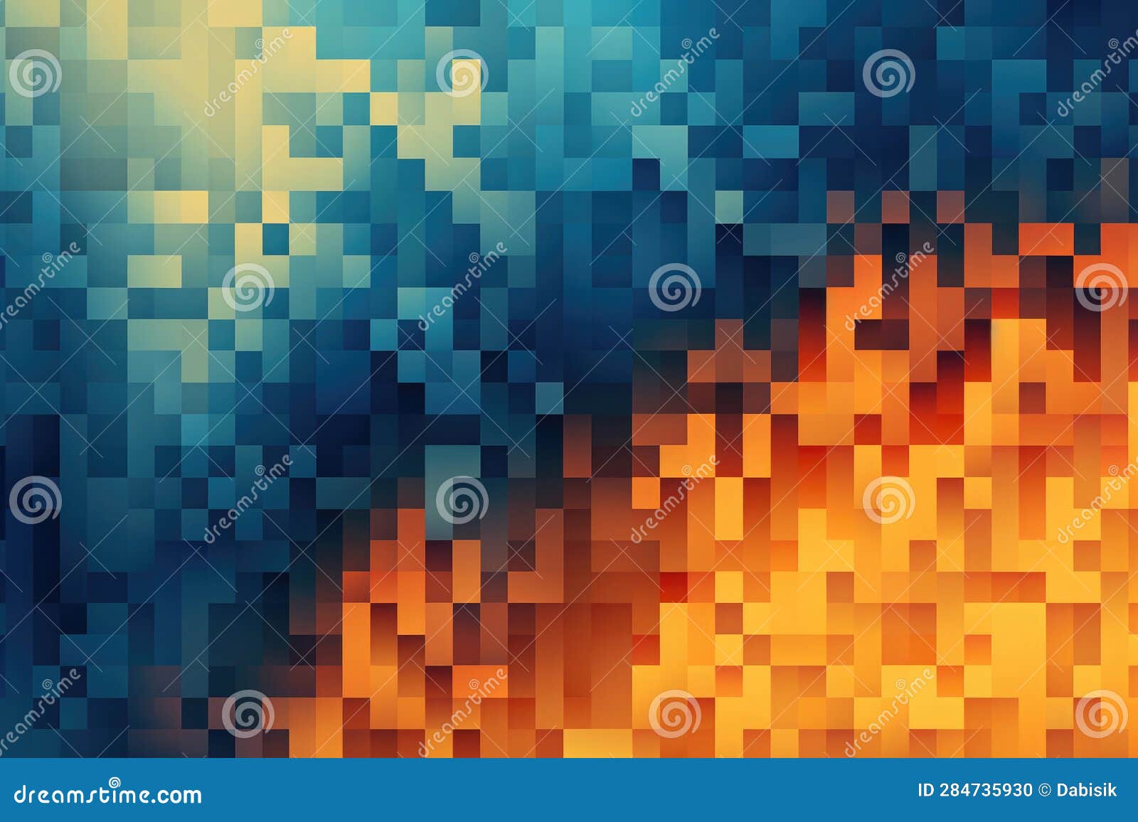Colored Abstract Background with Pixel Effect. Generative AI Stock ...