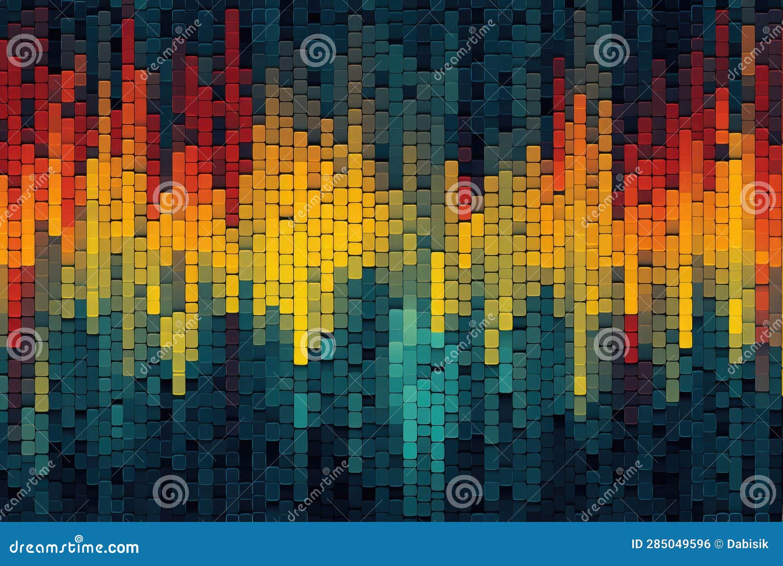 Colored Abstract Background with Pixel Effect. Generative AI Stock ...