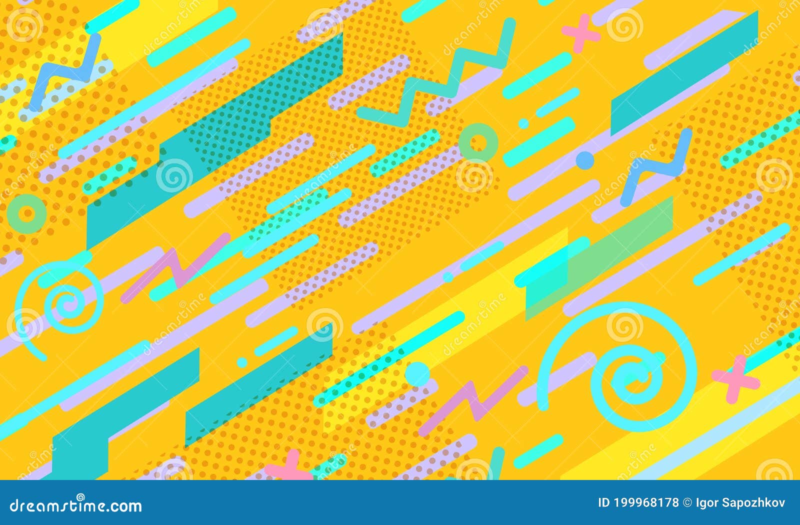 Colored Abstract Background 80s Style Stock Vector - Illustration of ...