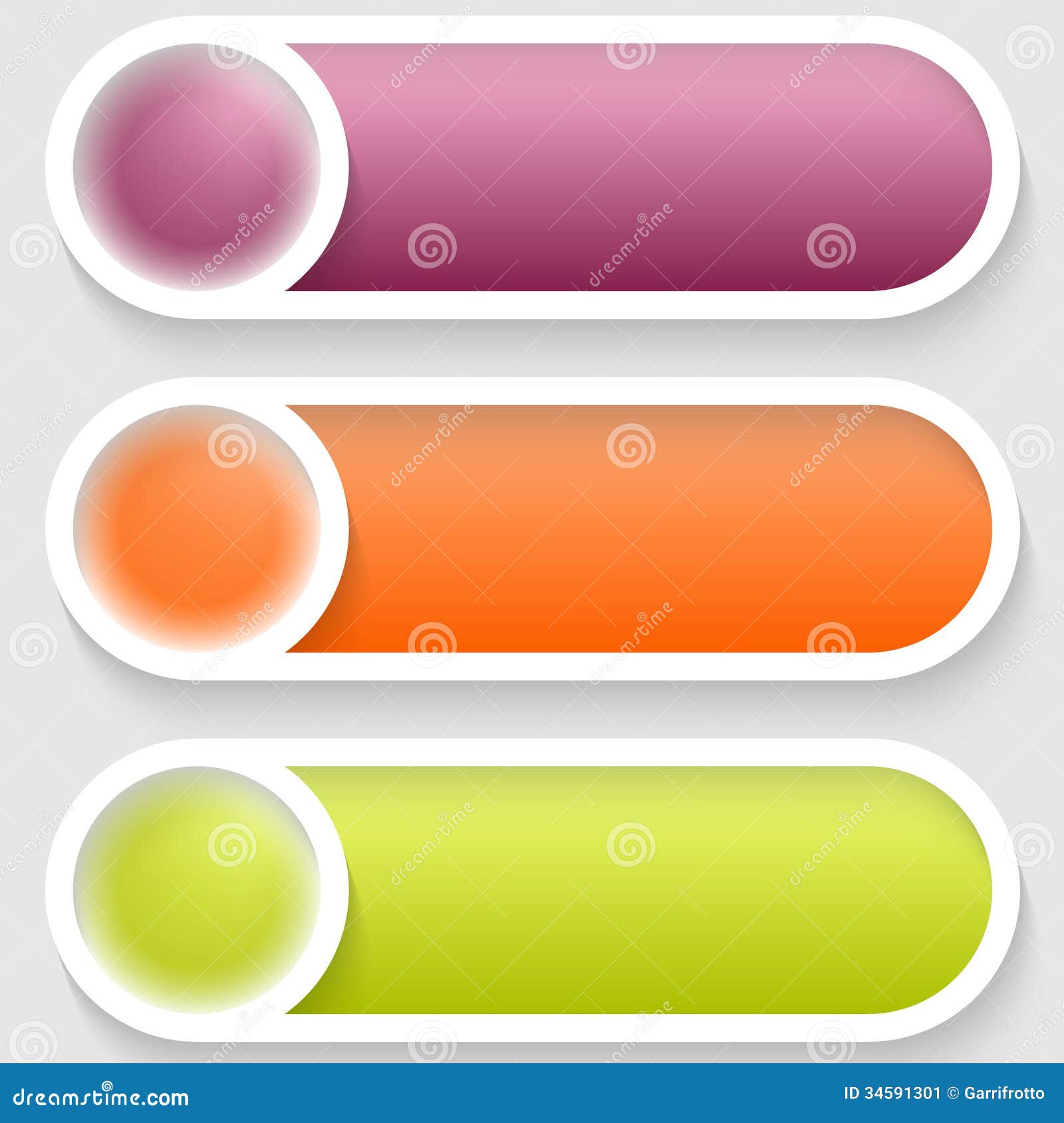 Colored abstract buttons stock vector. Illustration of icon - 34591301