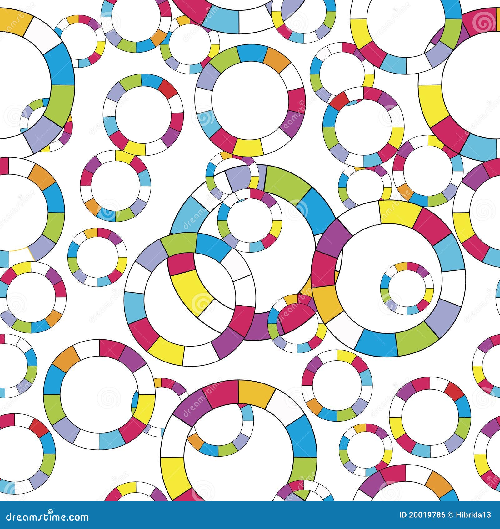 Colored abstract circles stock vector. Illustration of abstract - 20019786