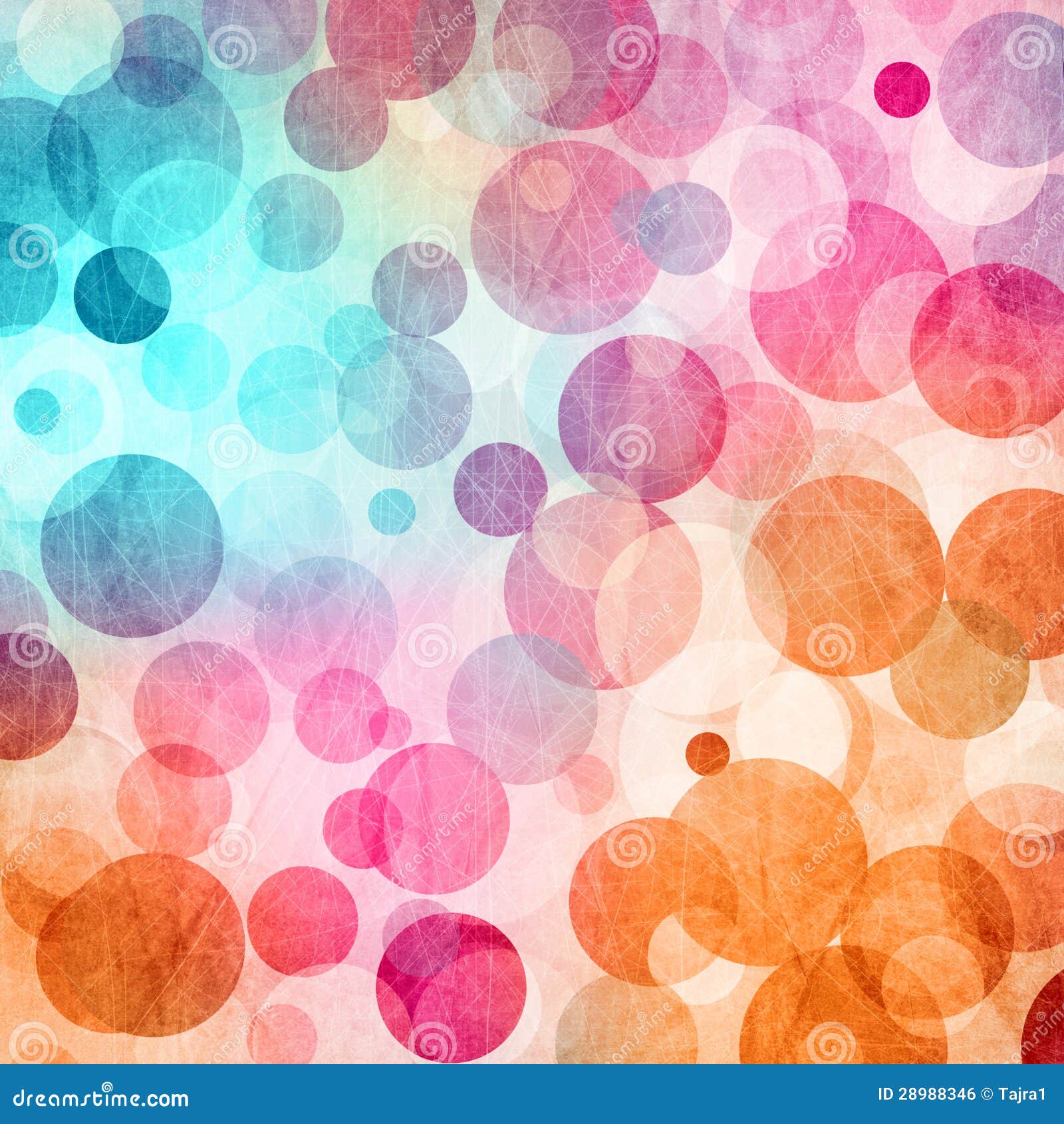 Colored Abstract Circles Background Stock Illustration - Illustration ...