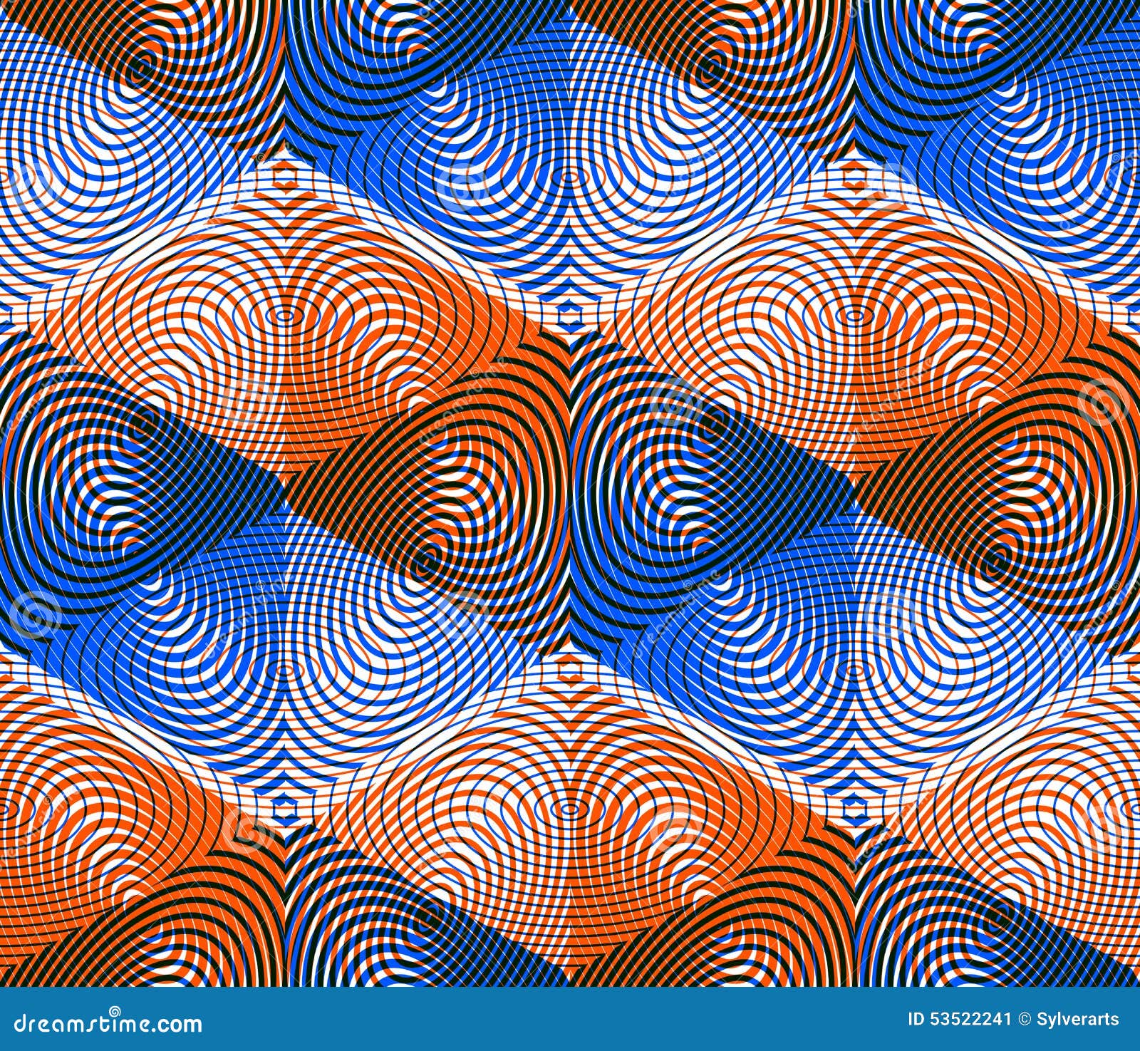 Colored Abstract Interweave Geometric Seamless Pattern, EPS10. B Stock ...