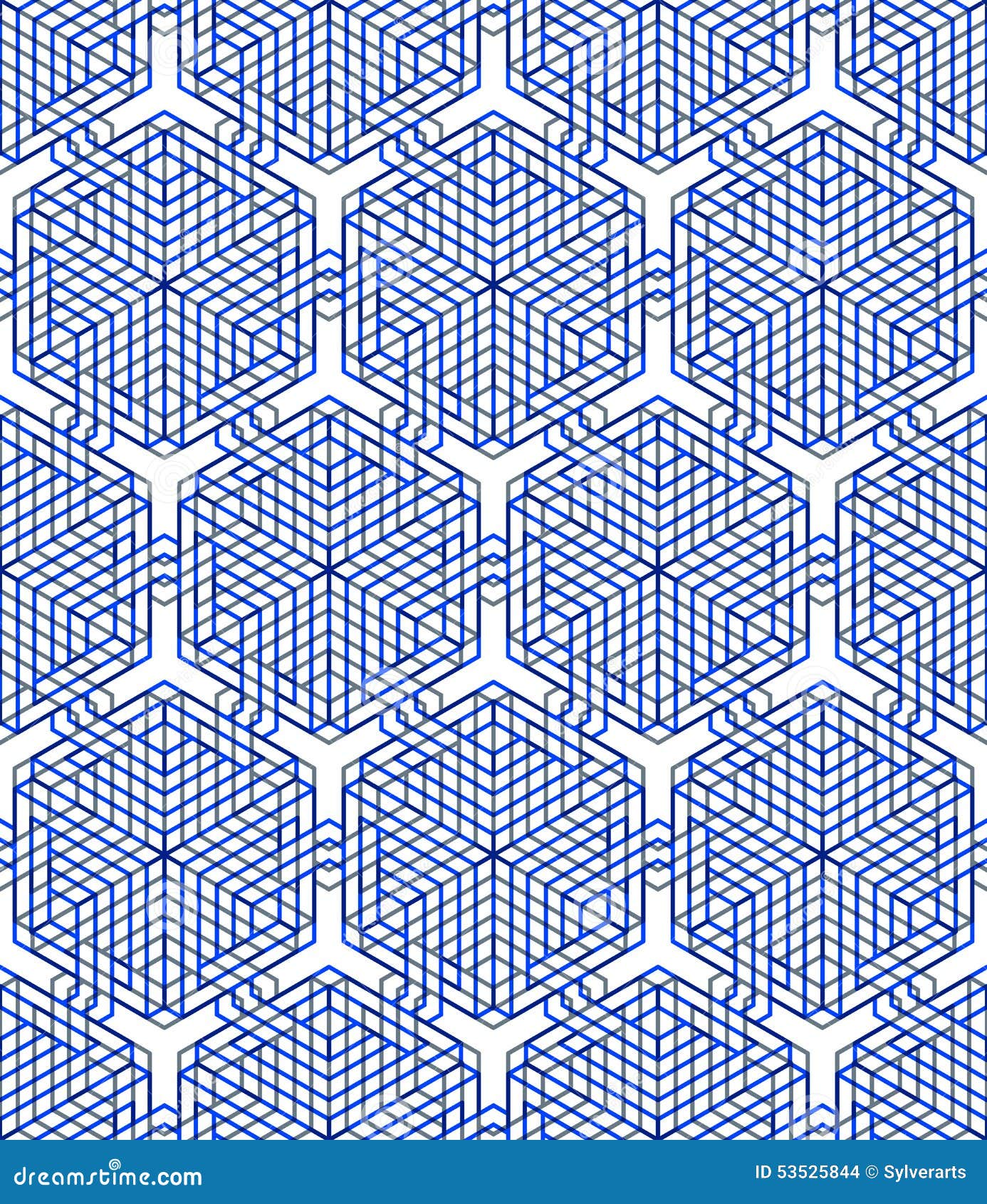 Colored Abstract Interweave Geometric Seamless Pattern, EPS10. B Stock ...