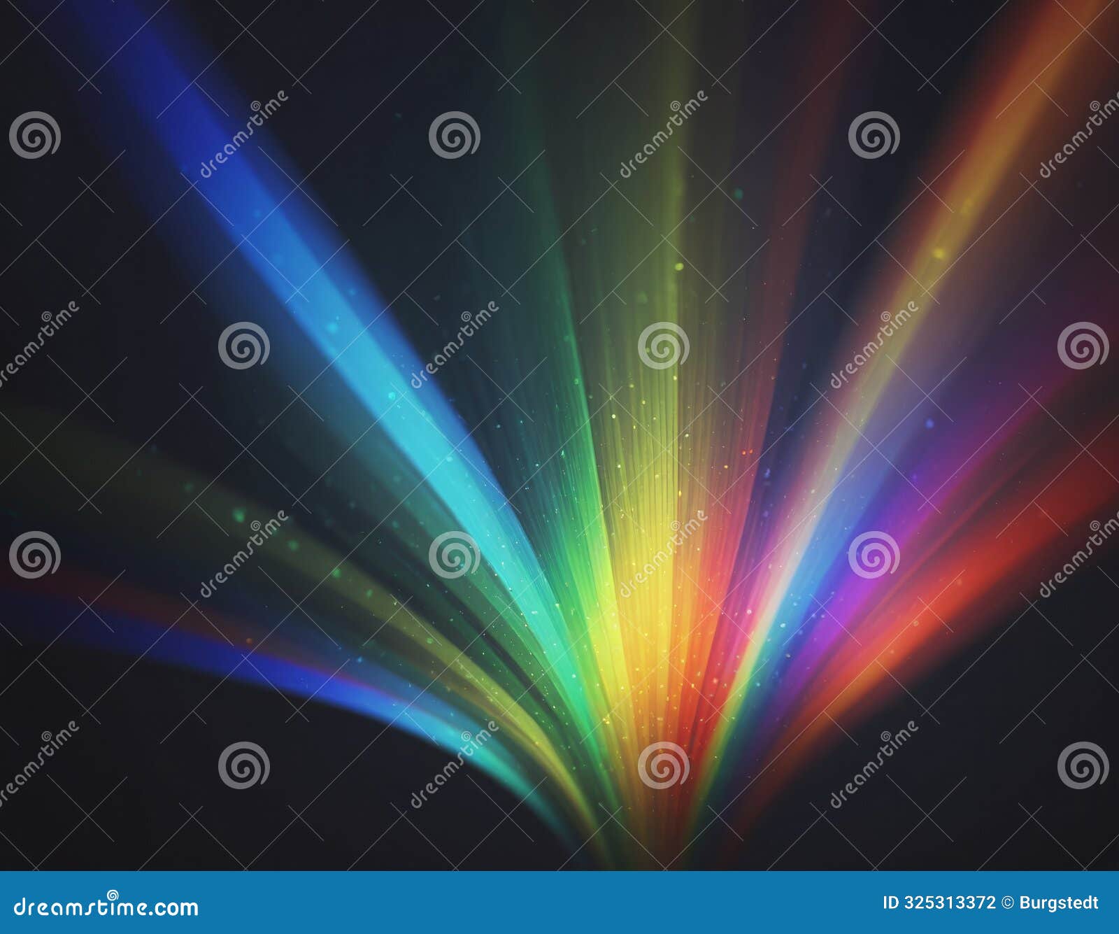 Colored Abstract Lines of Light that Visualize the Refraction and the ...