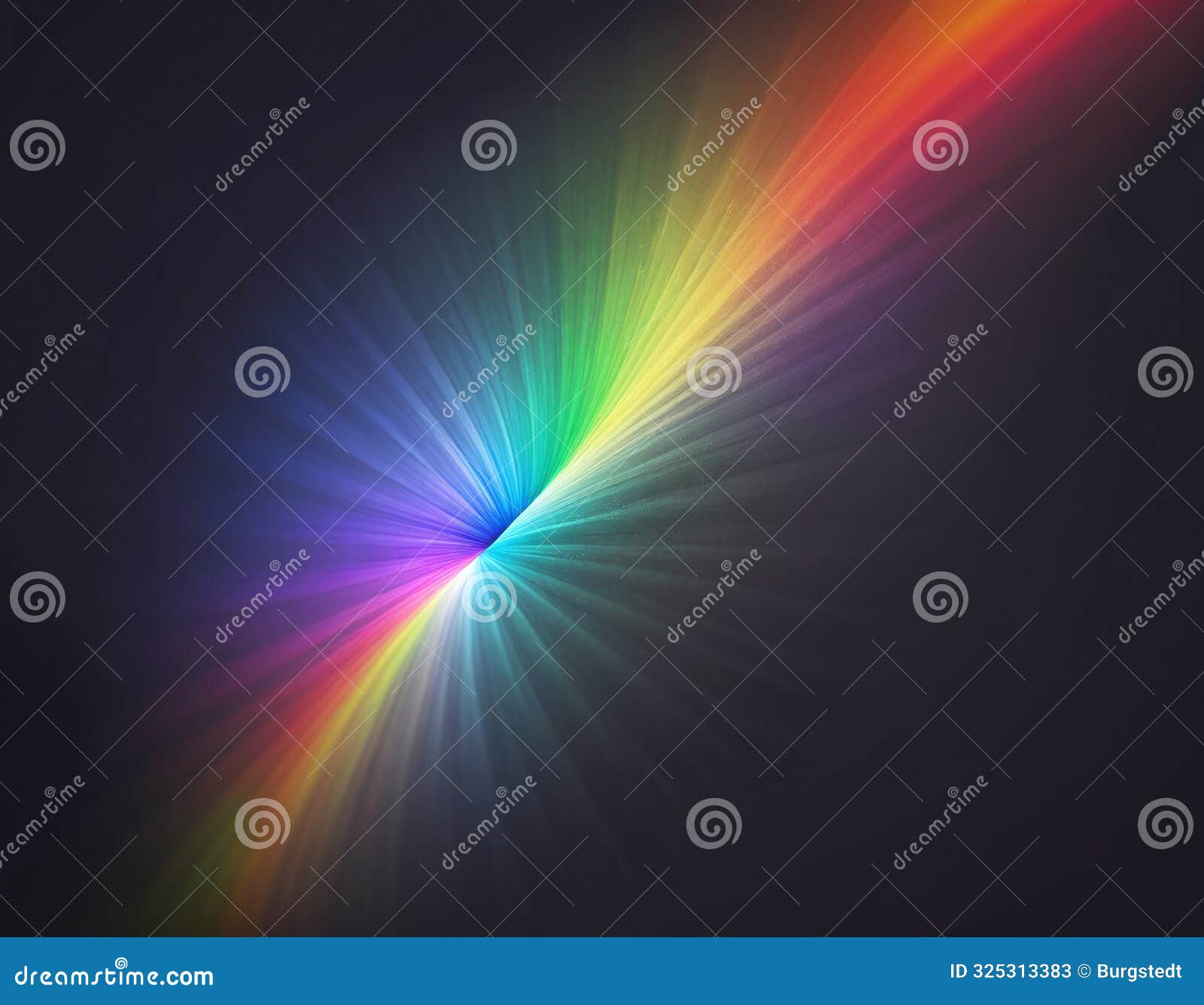 Colored Abstract Lines of Light that Visualize the Refraction and the ...