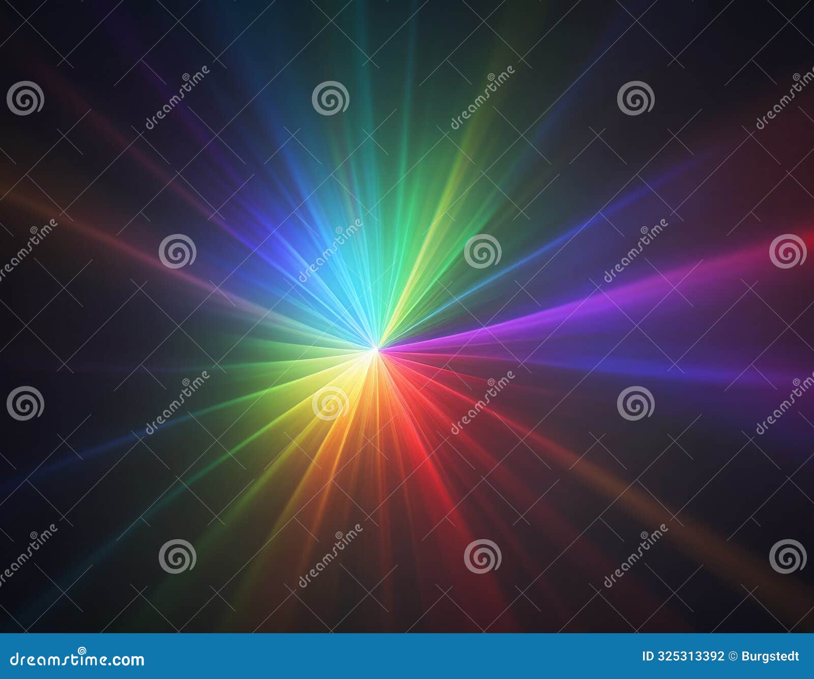Colored Abstract Lines of Light that Visualize the Refraction and the ...