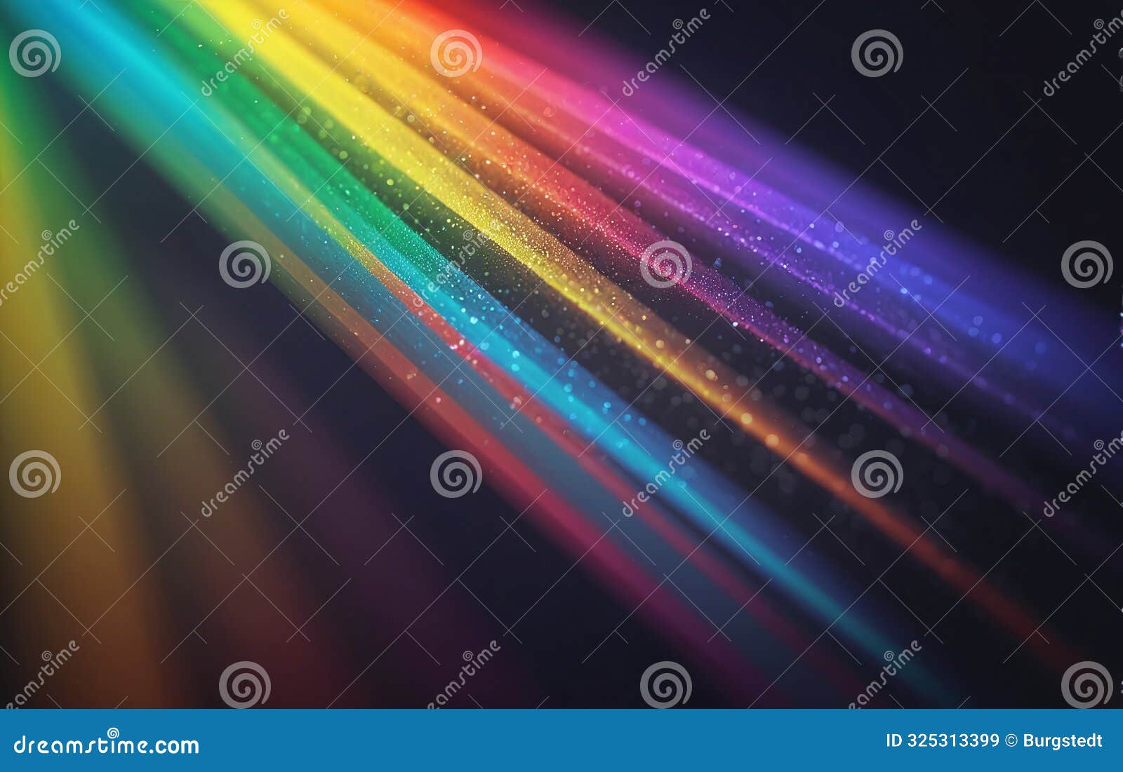 Colored Abstract Lines of Light that Visualize the Refraction and the ...