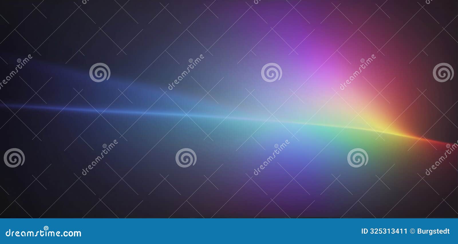 Colored Abstract Lines of Light that Visualize the Refraction and the ...