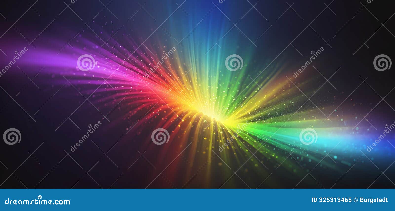 Colored Abstract Lines of Light that Visualize the Refraction and the ...