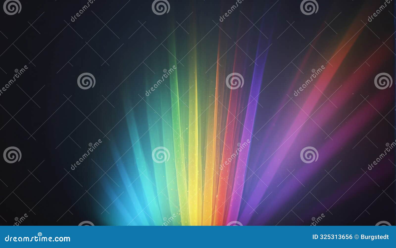 Colored Abstract Lines of Light that Visualize the Refraction and the ...
