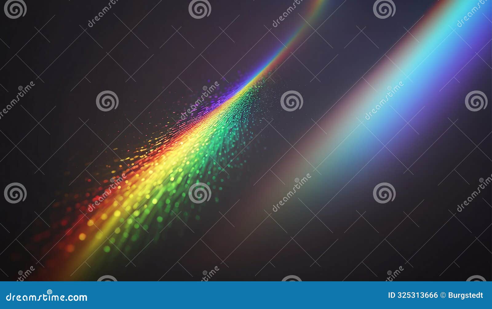 Colored Abstract Lines of Light that Visualize the Refraction and the ...