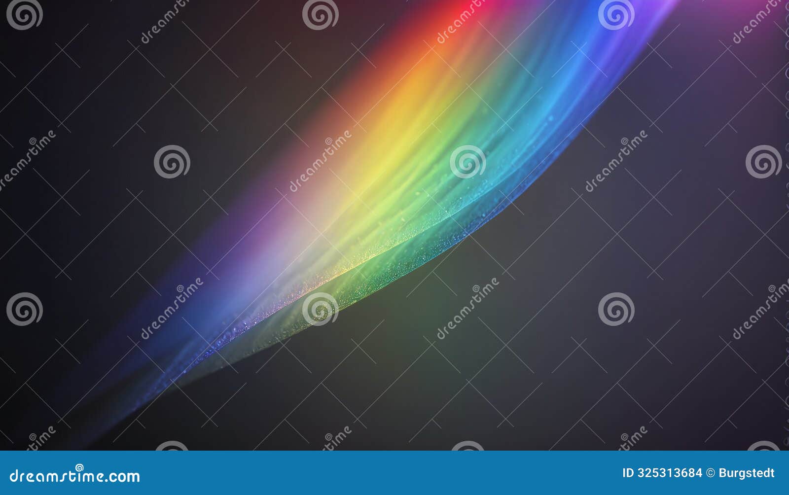 Colored Abstract Lines of Light that Visualize the Refraction and the ...