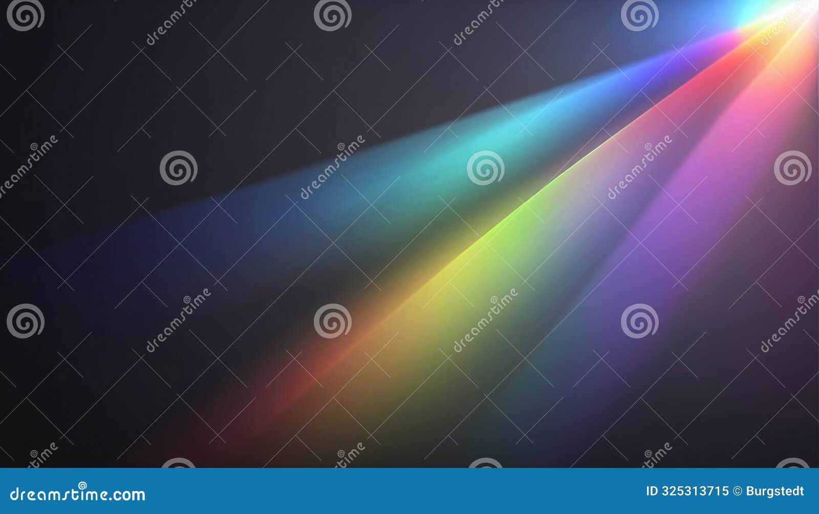 Colored Abstract Lines of Light that Visualize the Refraction and the ...