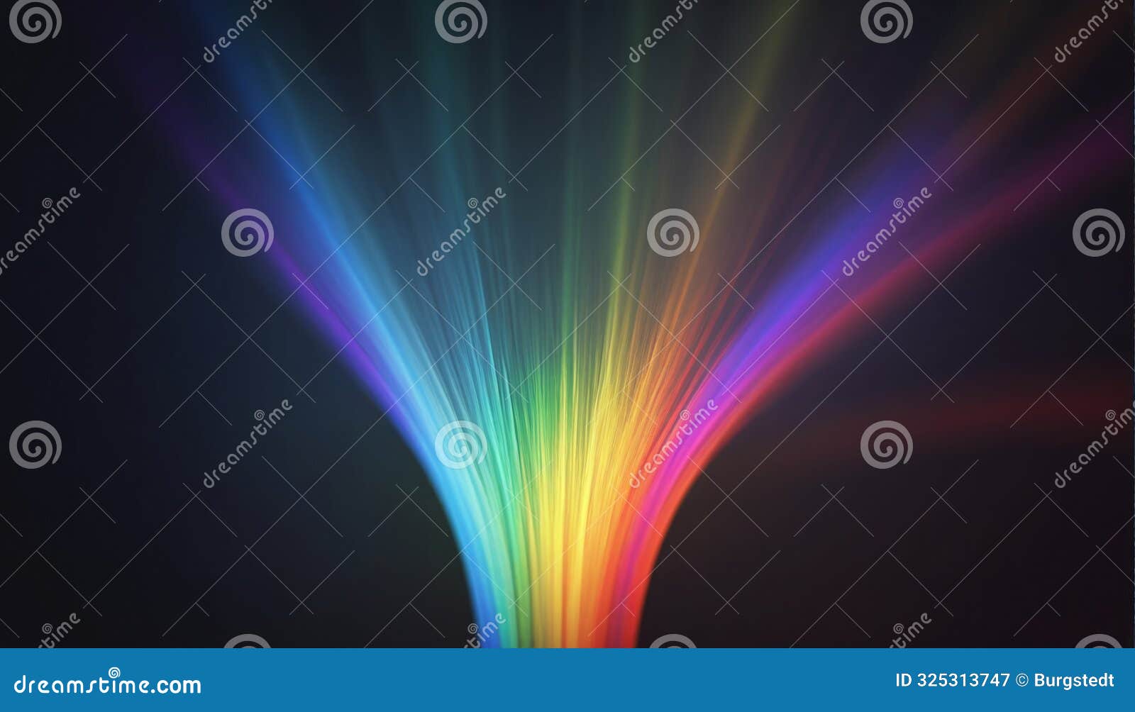 Colored Abstract Lines of Light that Visualize the Refraction and the ...