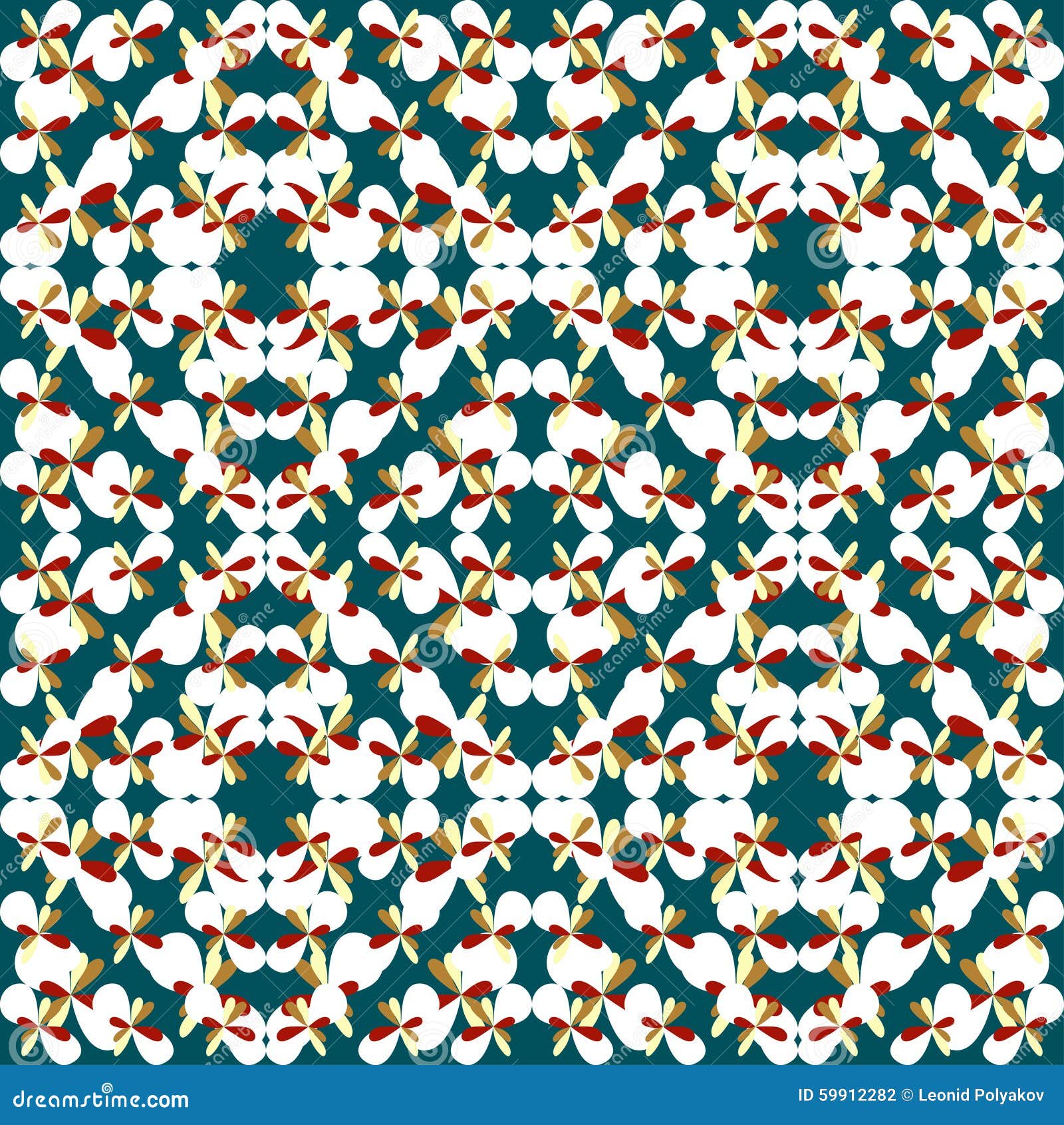 Colored Abstract Objects on a Green Background Stock Vector ...