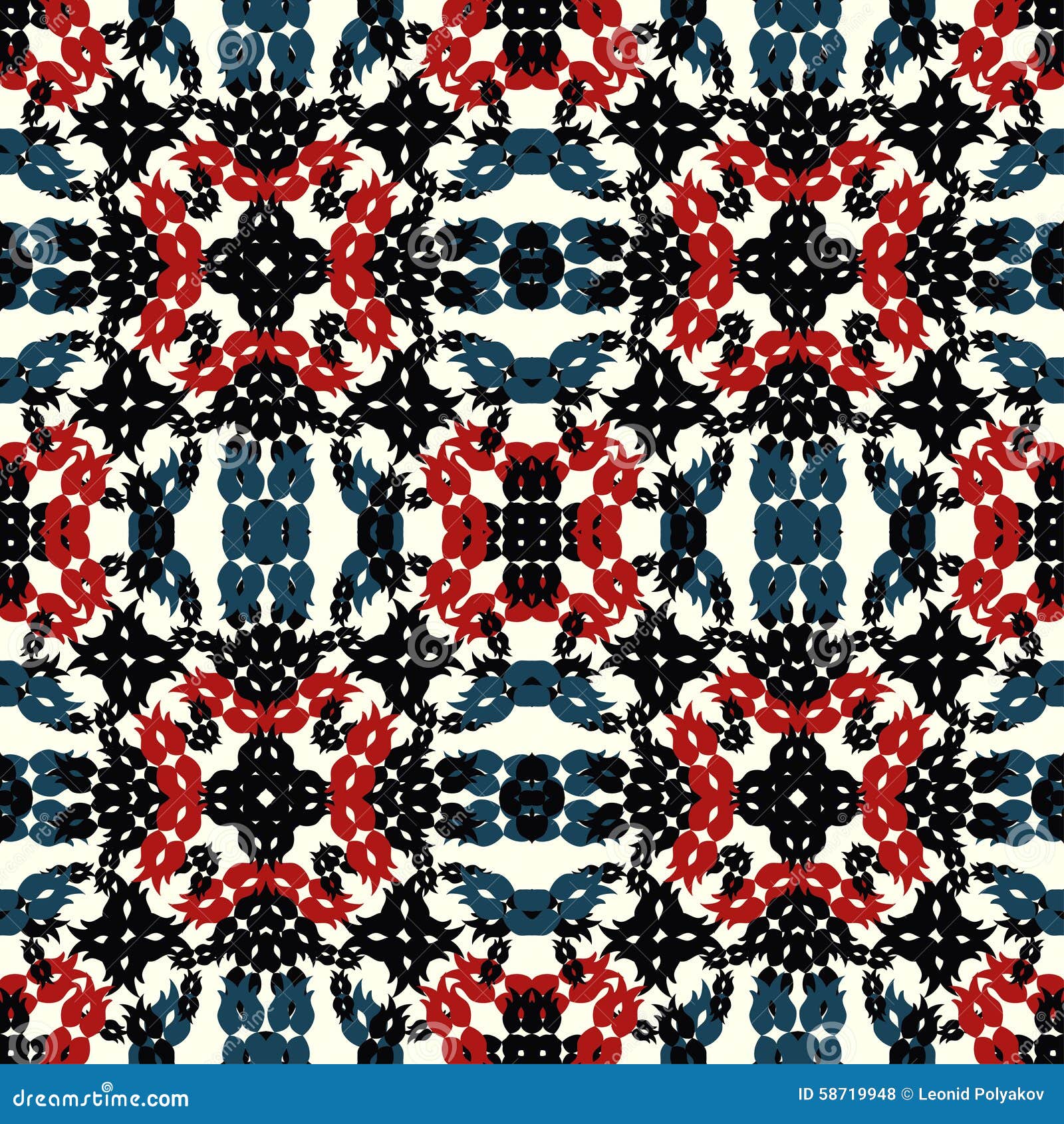 Colored Abstract Objects on a Light Background Seamless Pattern Stock ...