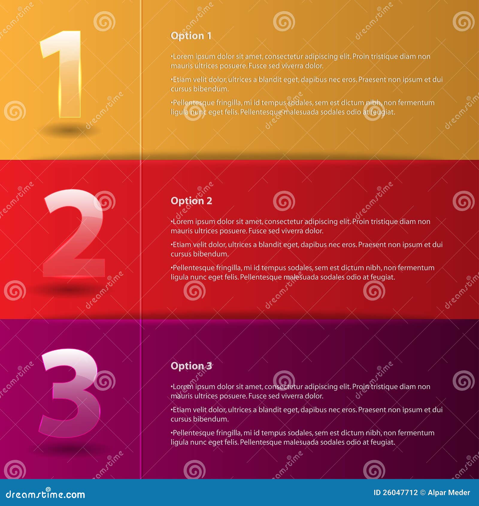 Colored Abstract Option Bars Stock Illustration - Illustration of ...