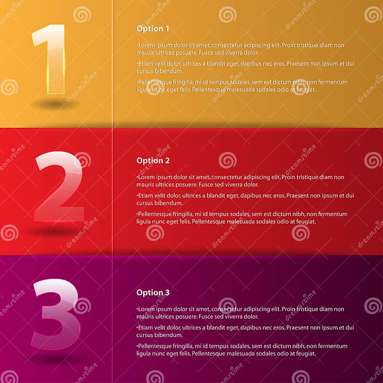 Colored Abstract Option Bars Stock Illustration - Illustration of ...