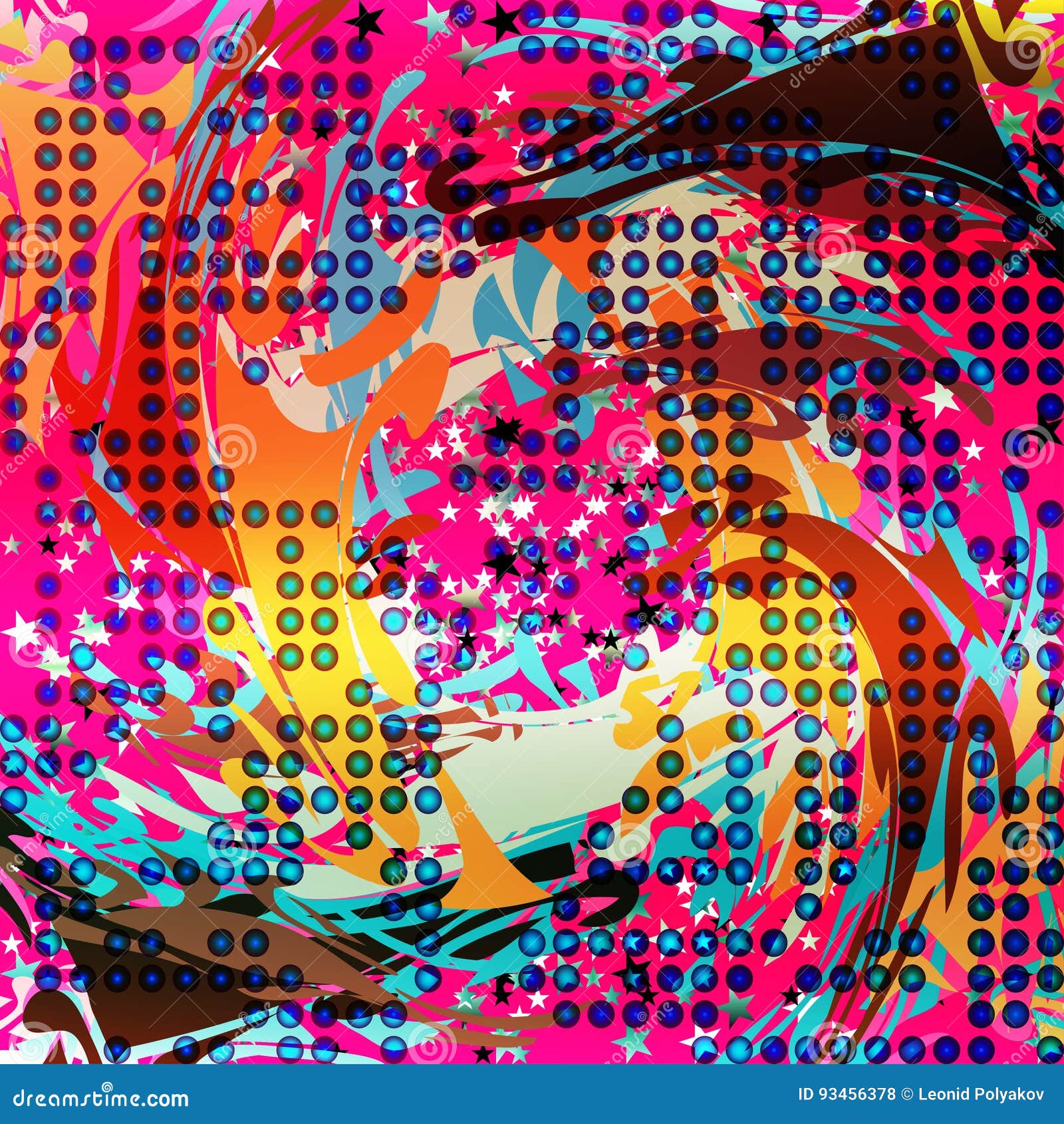 Colored Abstract Pattern Graffiti Stock Vector - Illustration of ...