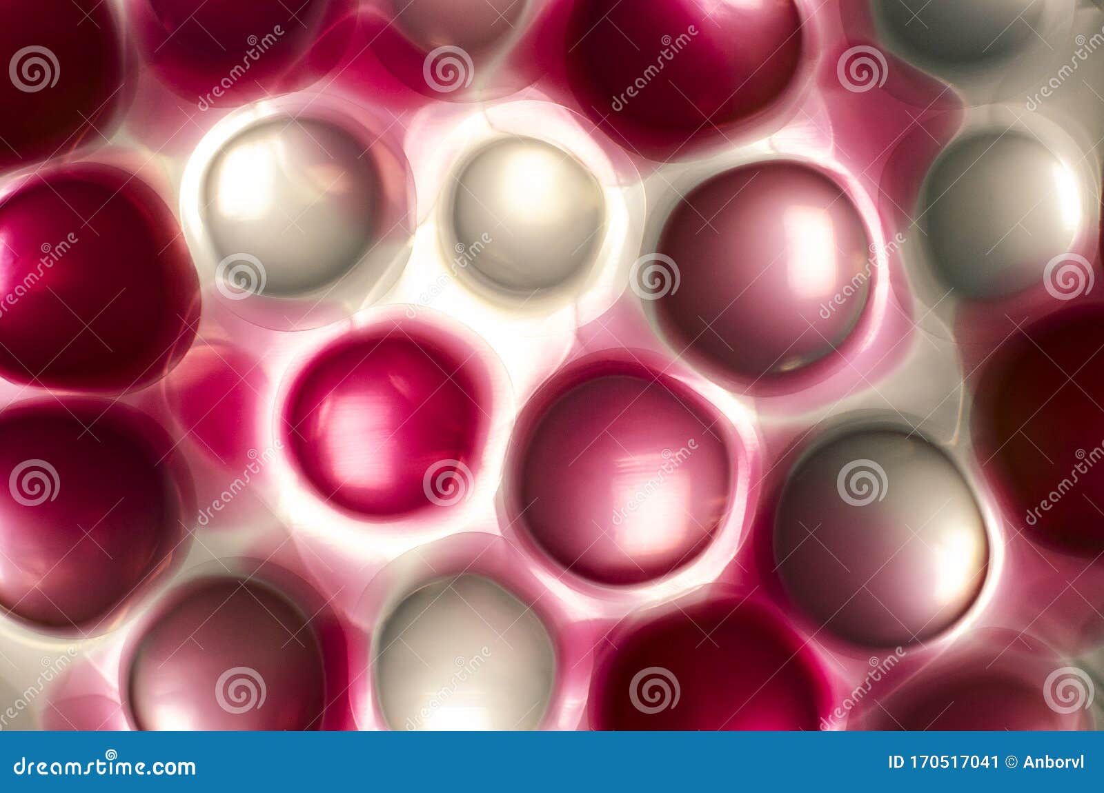 Colored Abstract Spheres in Liquid Stock Image - Image of sphere ...
