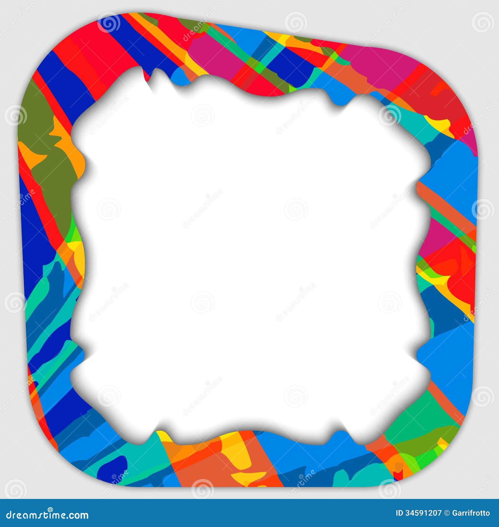 Colored Abstract Text Frame Stock Vector - Illustration of page ...