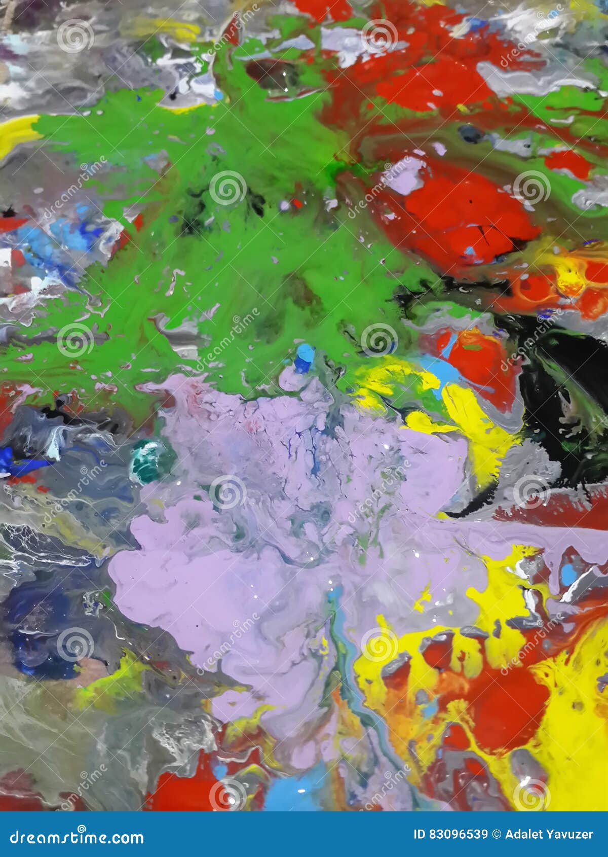 Colored Abstract Texture Painting Illustrating Stock Illustration ...