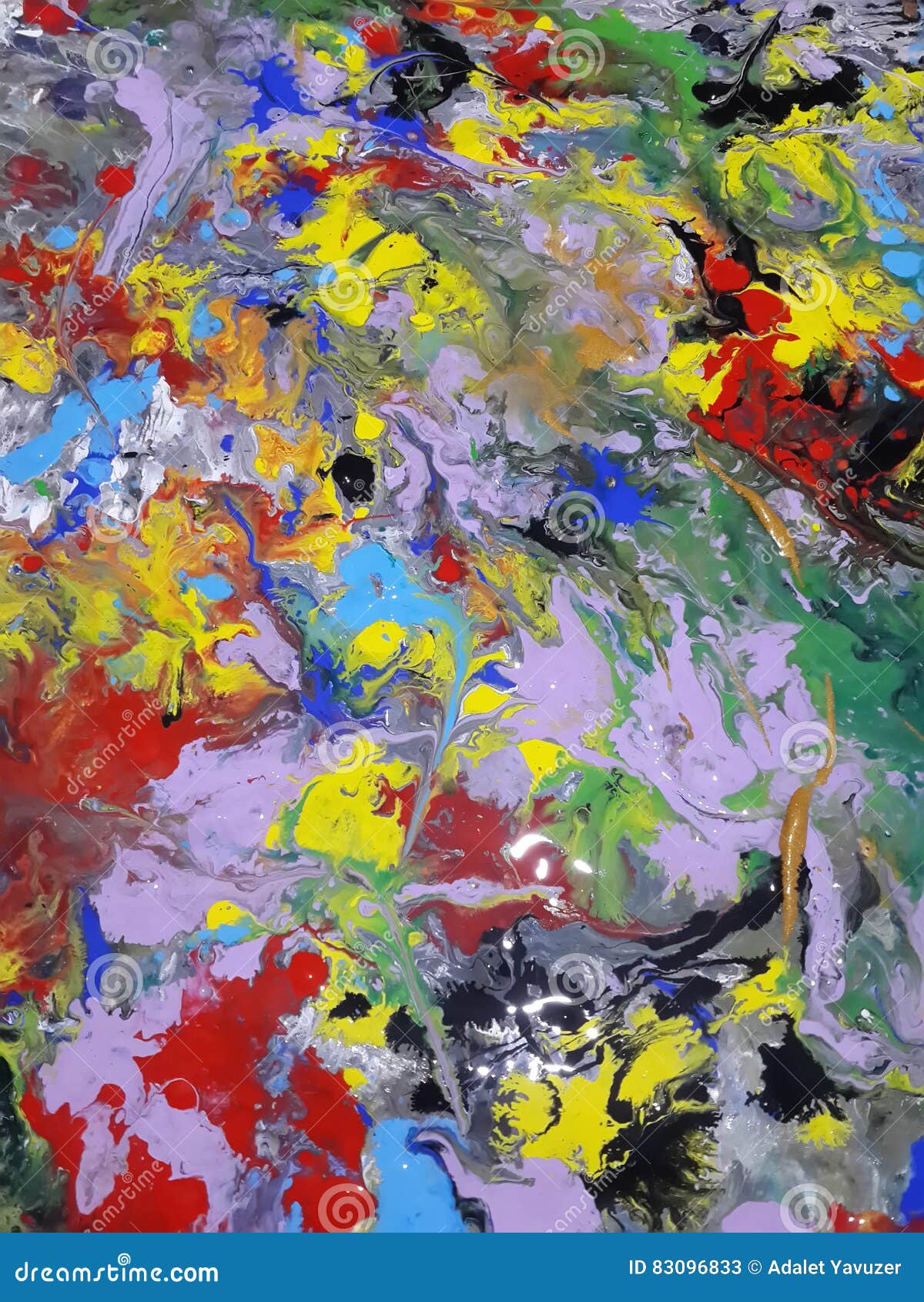 Colored Abstract Texture Painting Illustrating Stock Image - Image of ...