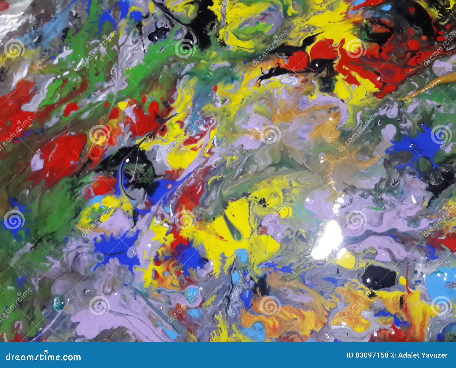 Colored Abstract Texture Painting Illustrating Stock Photo - Image of ...