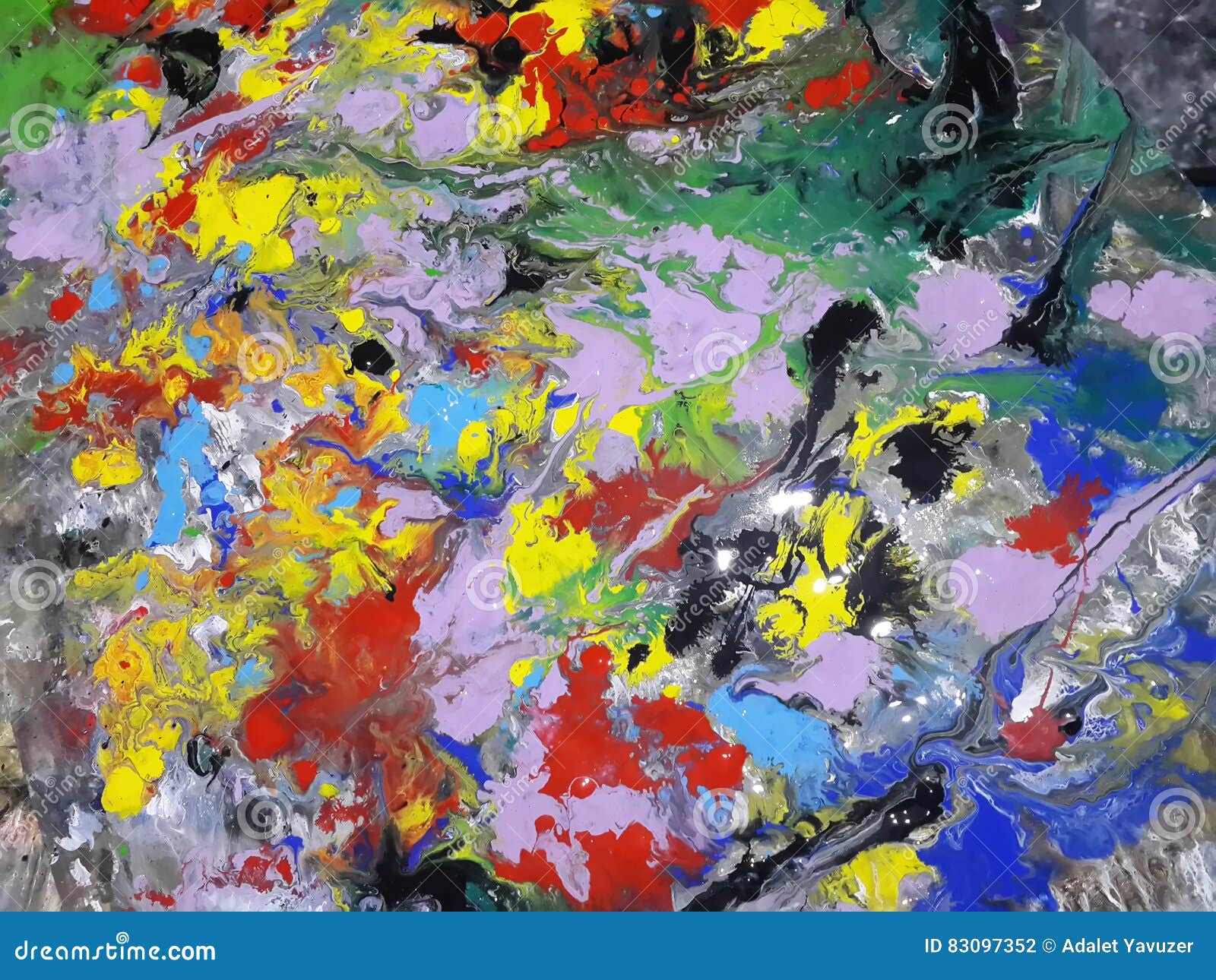 Colored Abstract Texture Painting Illustrating Stock Photo - Image of ...