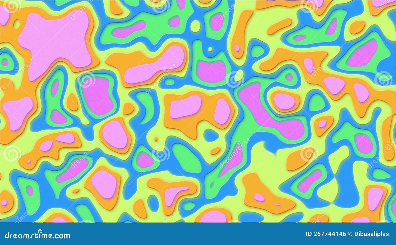 Colored Abstract Topographic Map of the Earth`s Relief. Stock ...