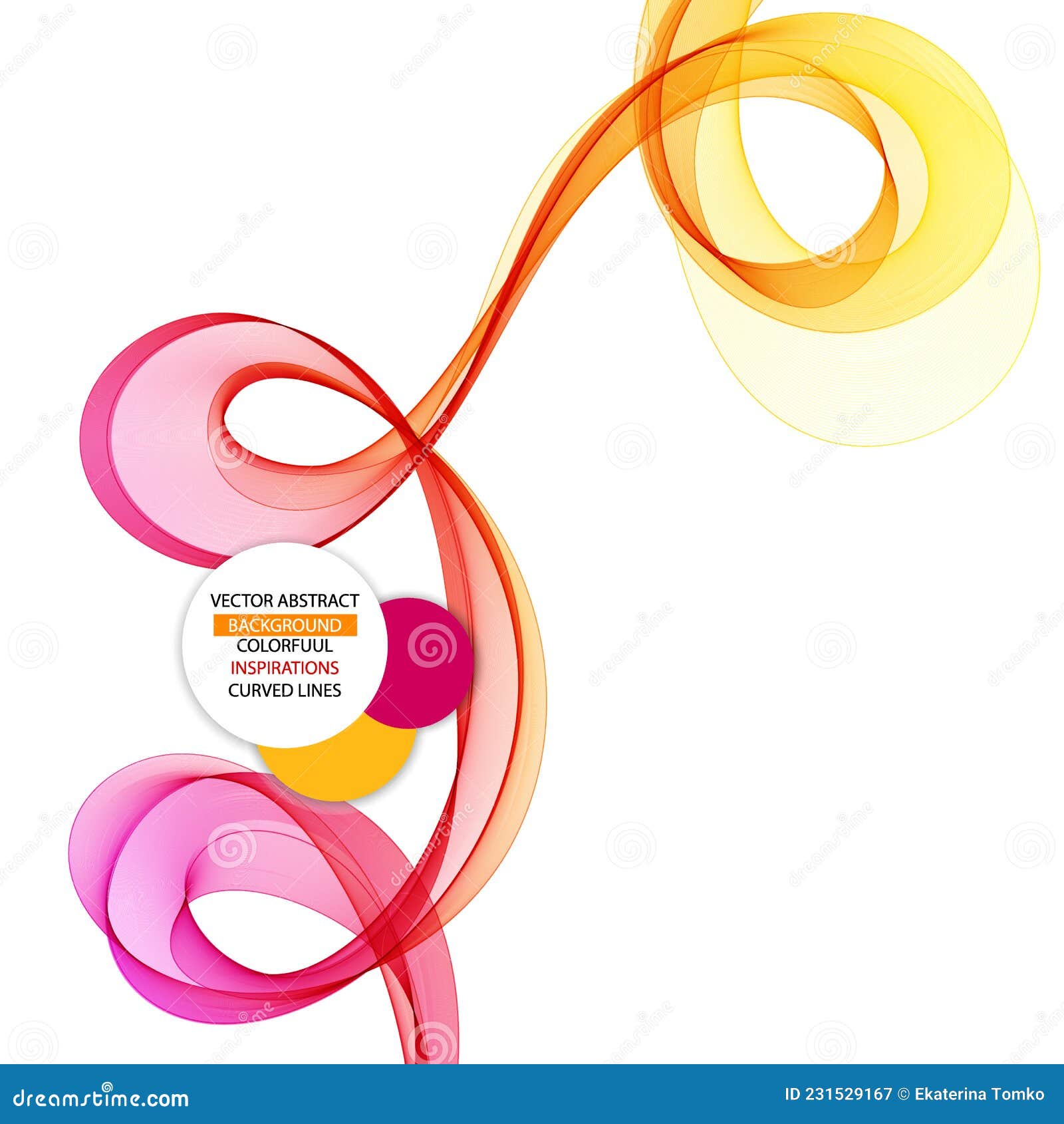 Colored Abstract Wave. Modern Background for Presentation, Advertising ...