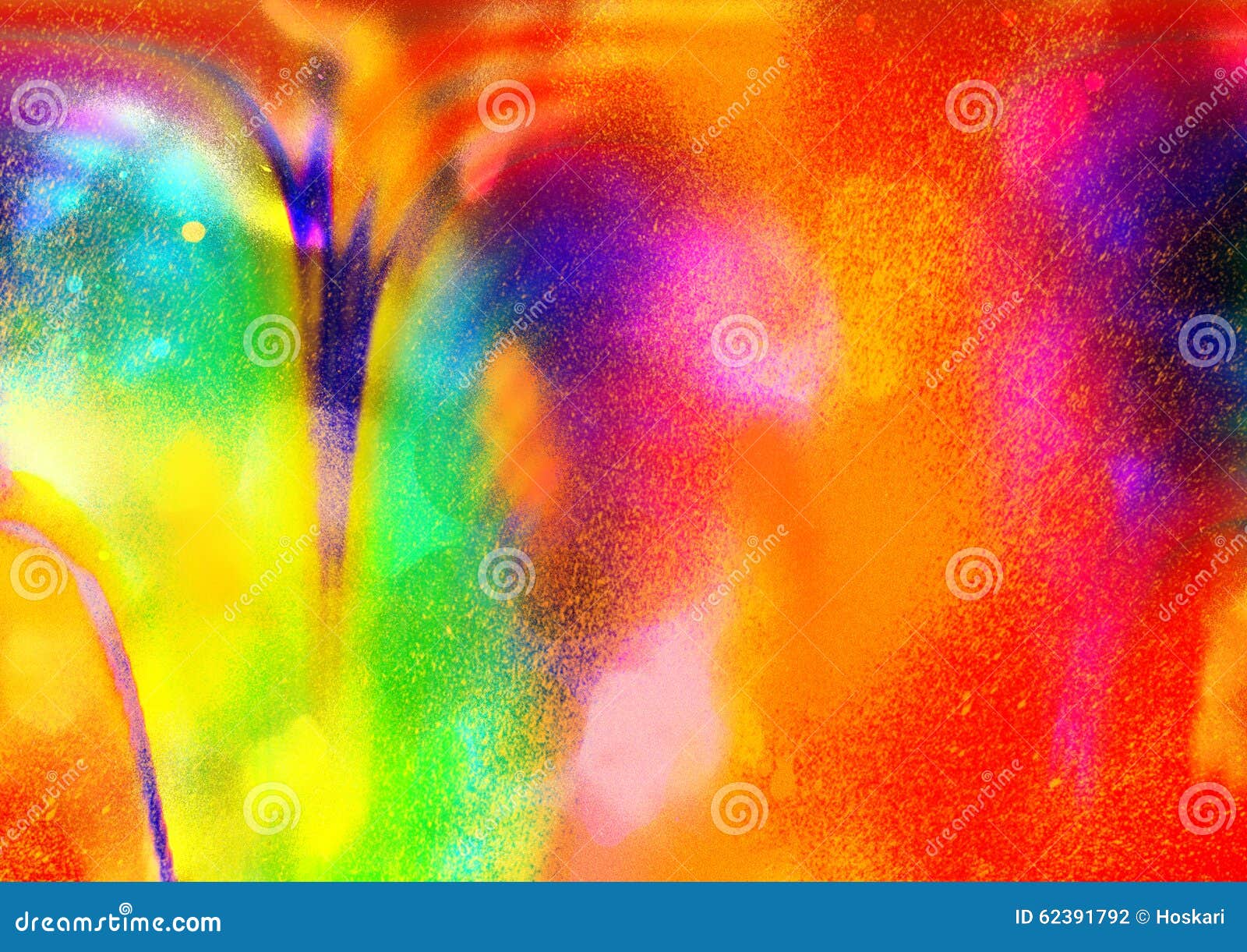 Colored Abstraction, Rainbow Pattern, Glow Colors Stock Illustration ...